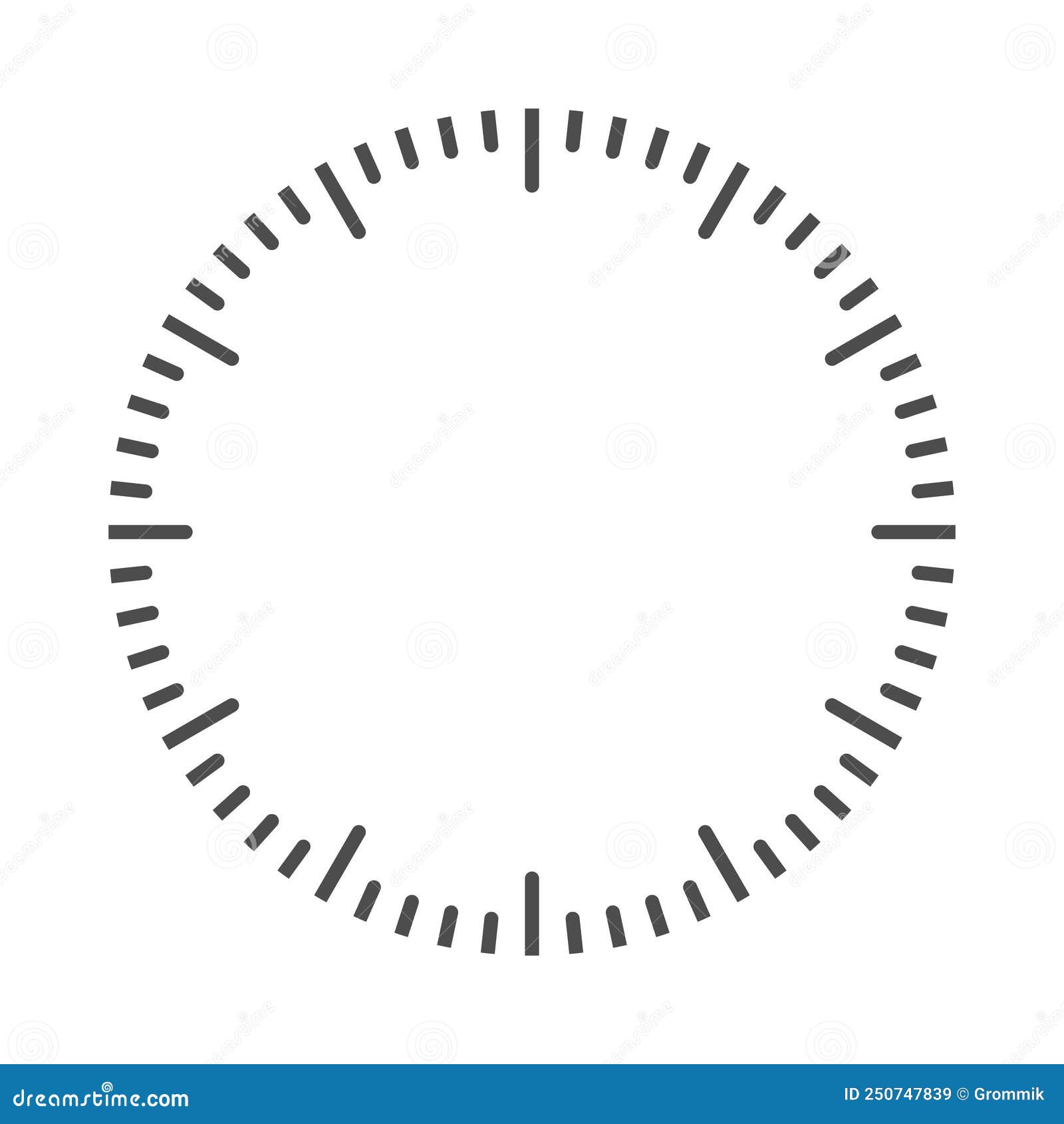 Template for a Watch Face, Stopwatch, or Timer. a Blank for Creative ...