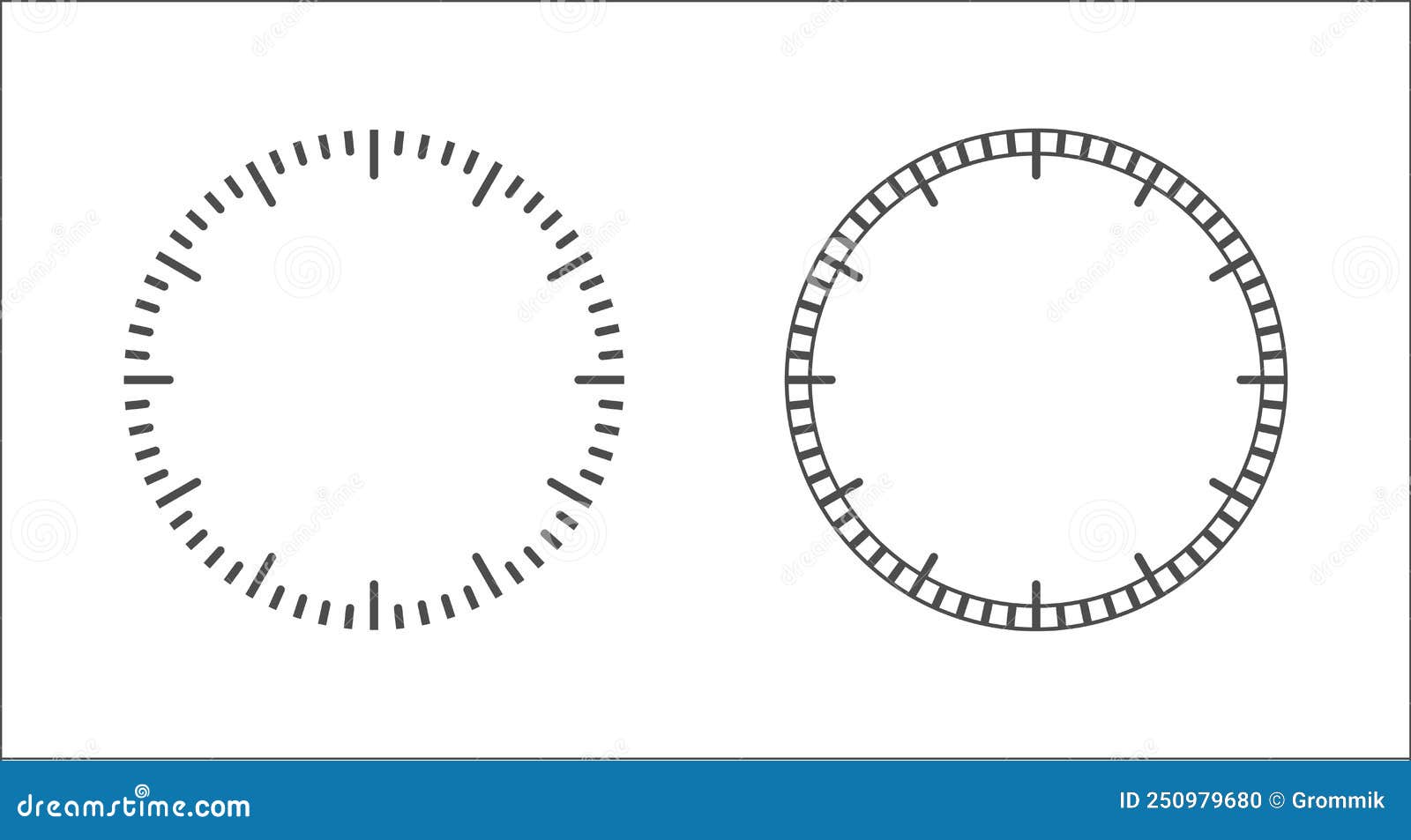 Template for a Watch Face, Stopwatch, or Timer. a Blank for Creative ...
