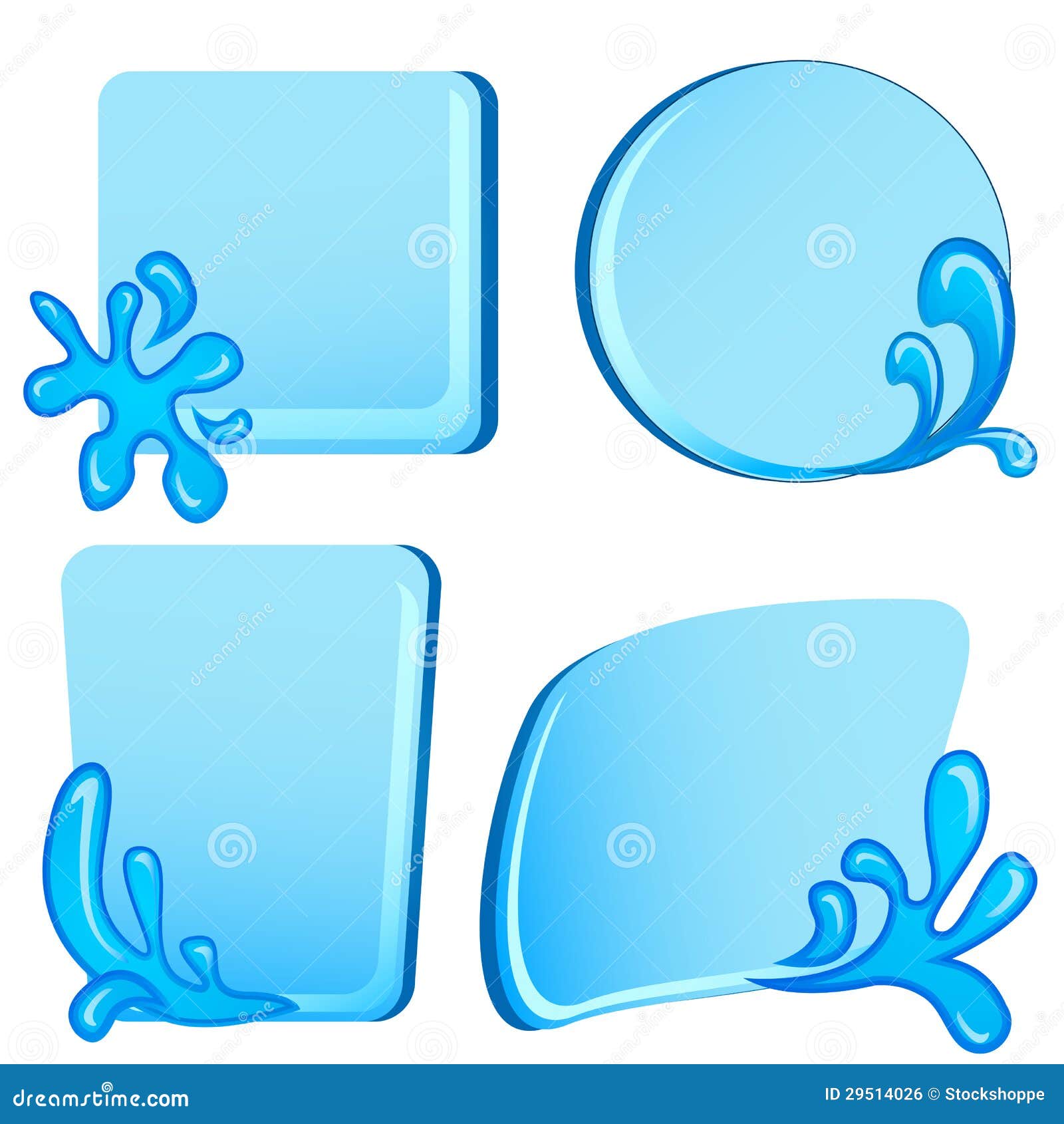 Template with Wave stock vector. Illustration of graphic - 29514026