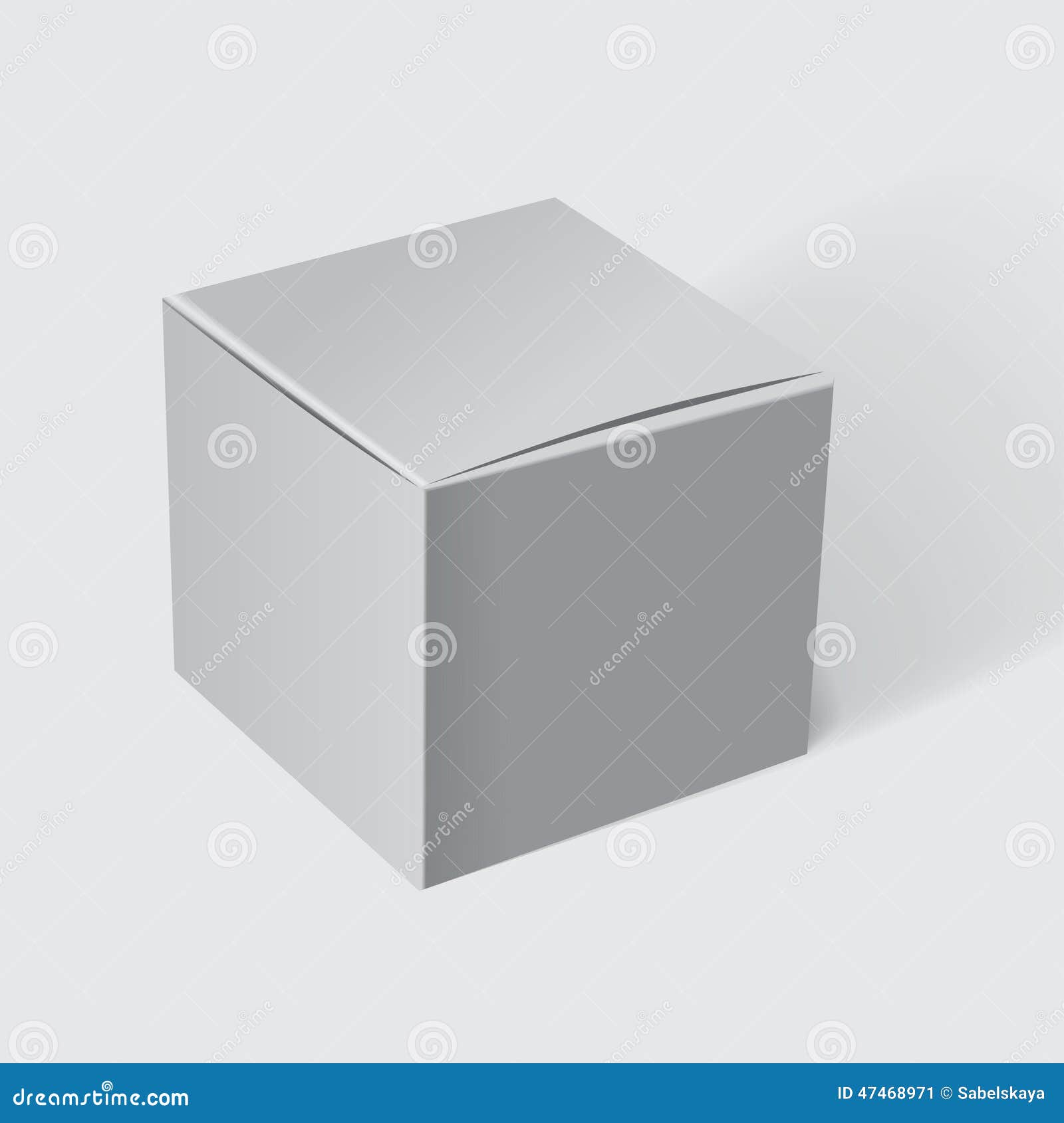 Template white box stock vector. Illustration of deliver - 47468971
