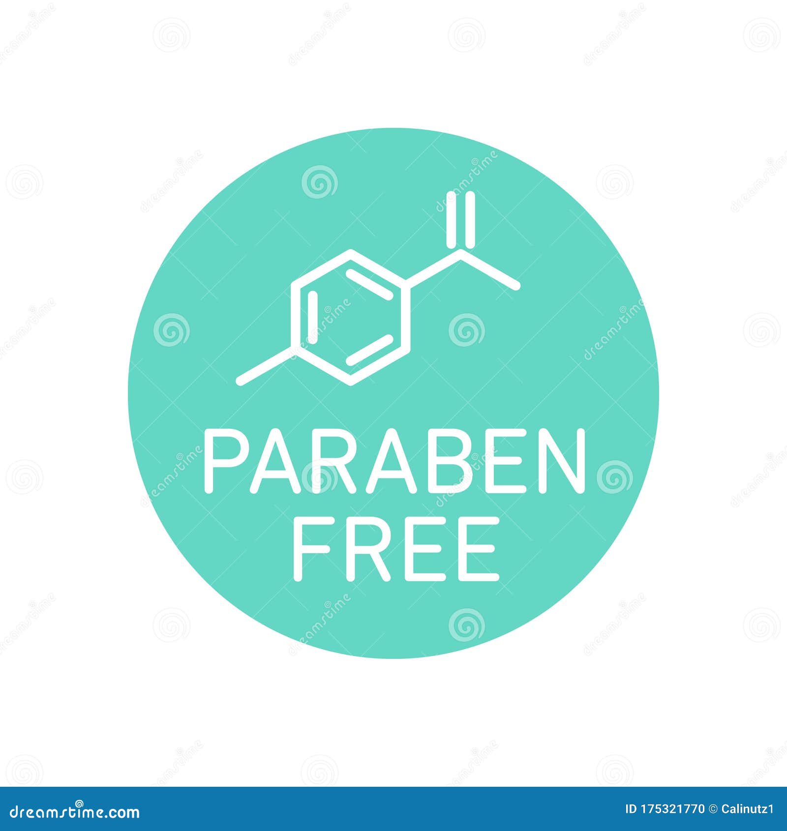 Paraben Free Icon Cosmetic Vector Label Stock Vector - Illustration of ...