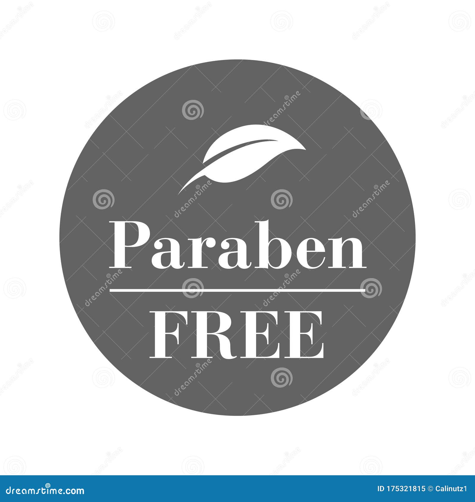 Paraben Free Icon Cosmetic Vector Label Stock Vector - Illustration of ...