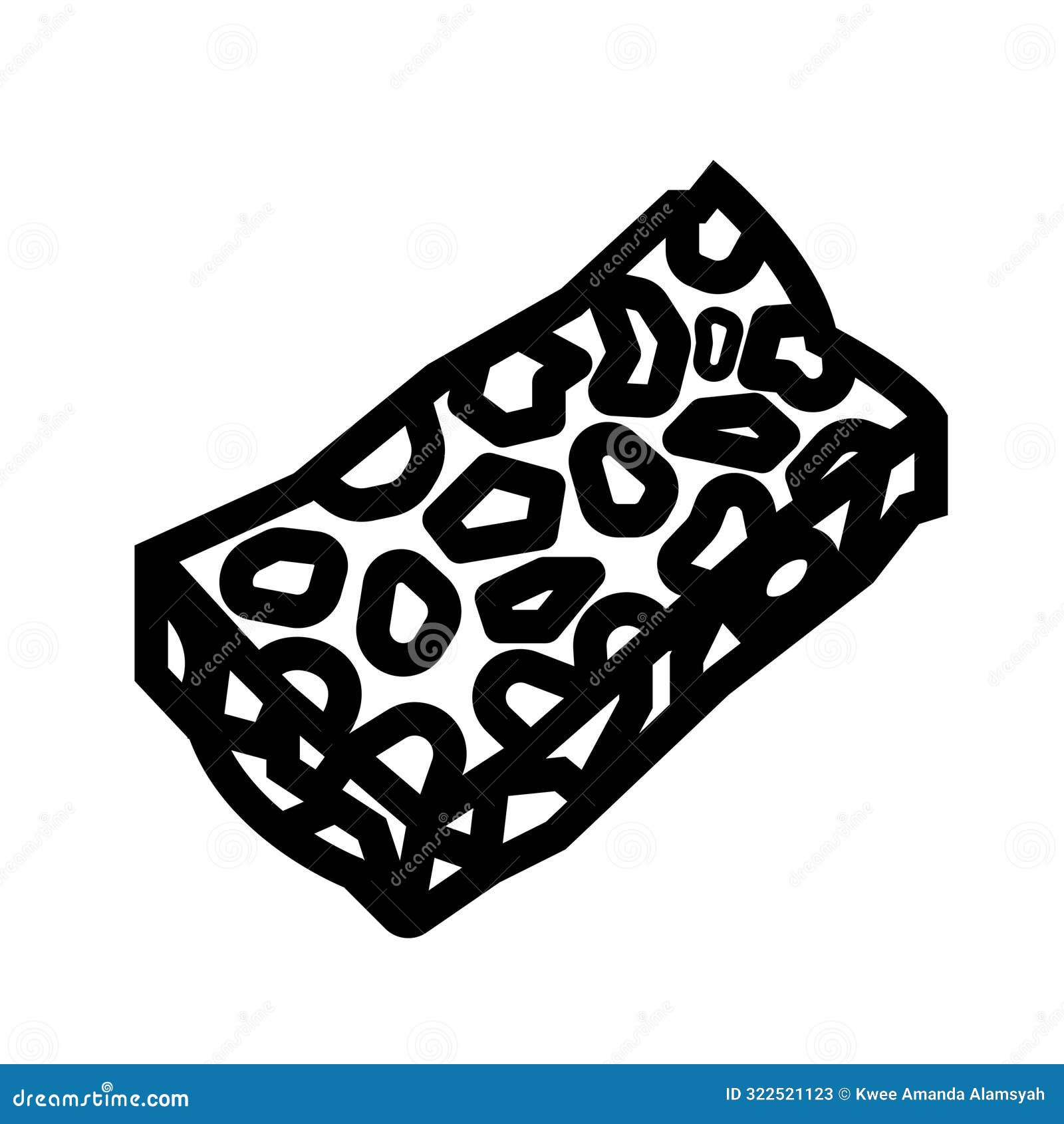 Fried Tempeh Food Vector Illustration Icon Stock Vector - Illustration ...