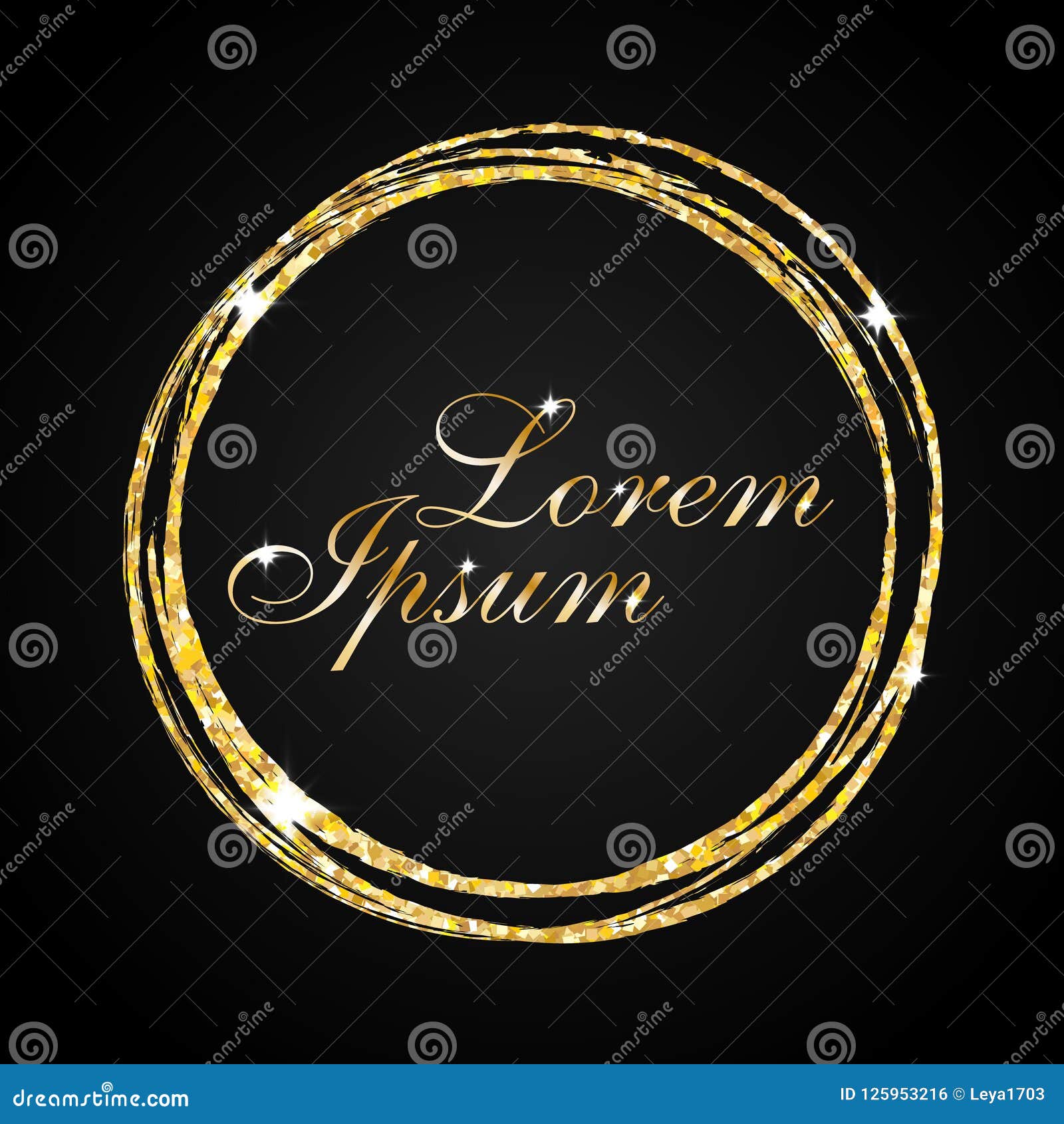 Template for Your Design. Round Text Stock Vector - Illustration of ...