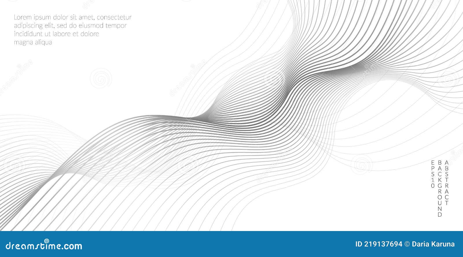 A Template for Your Design with Waves. Stock Vector - Illustration of ...