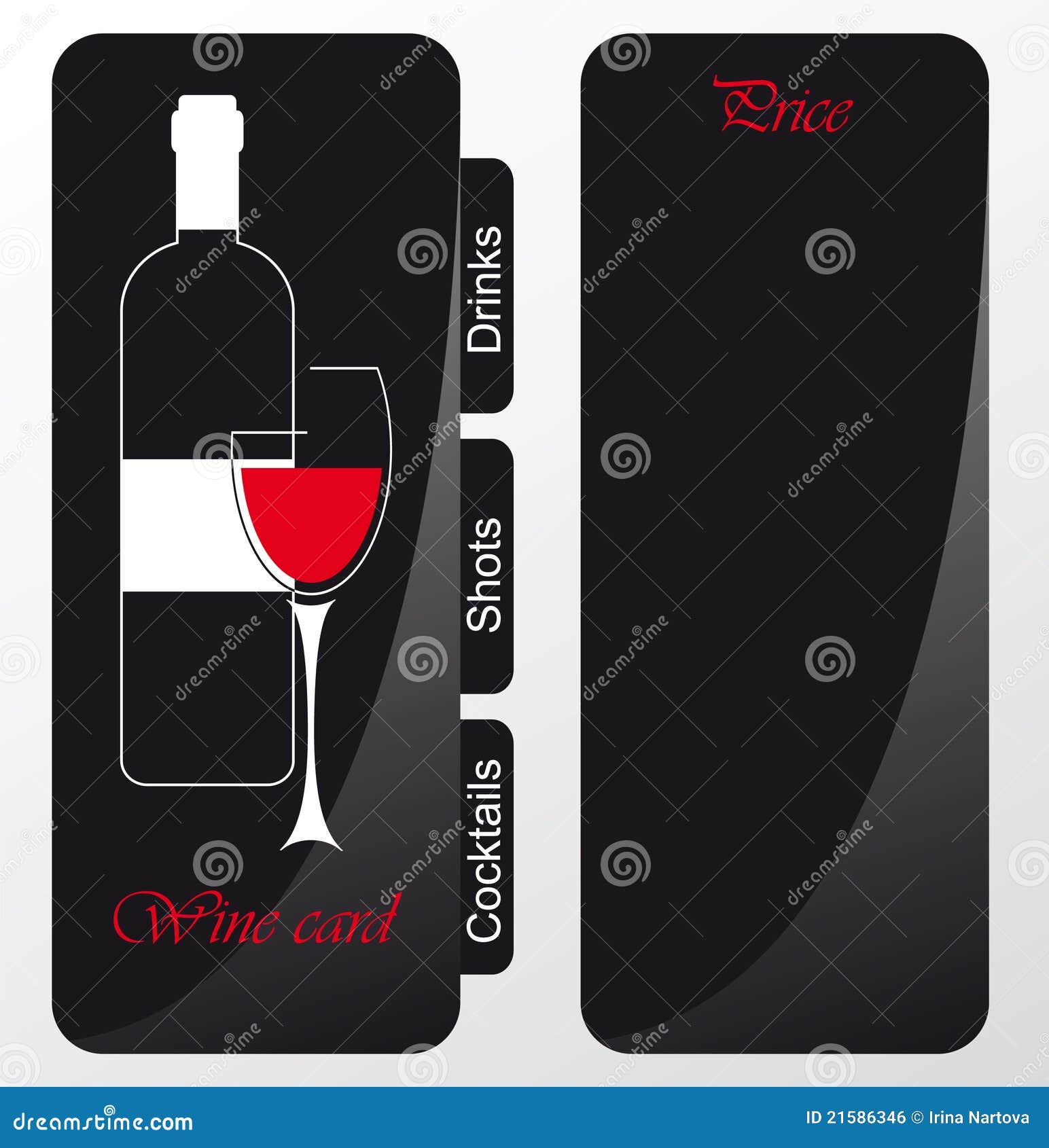 Templates of alcohol card stock vector. Illustration of design - 21586346