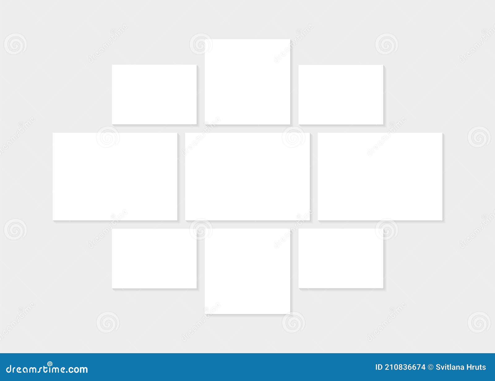 Templates Collage Frames for Photo on Transparent Background. Montage ...