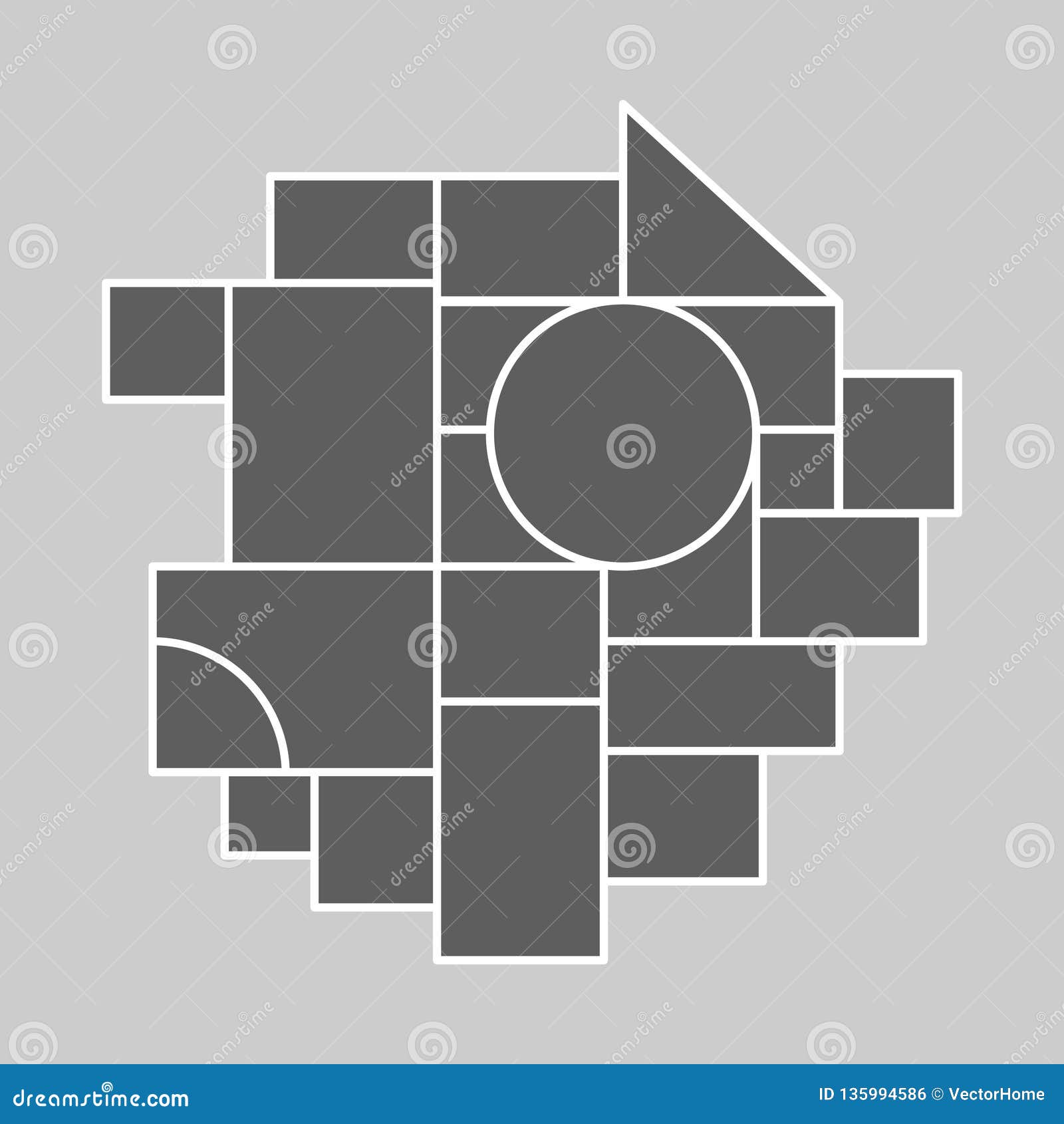 Templates Collage Frames, Vector Illustration Stock Vector ...