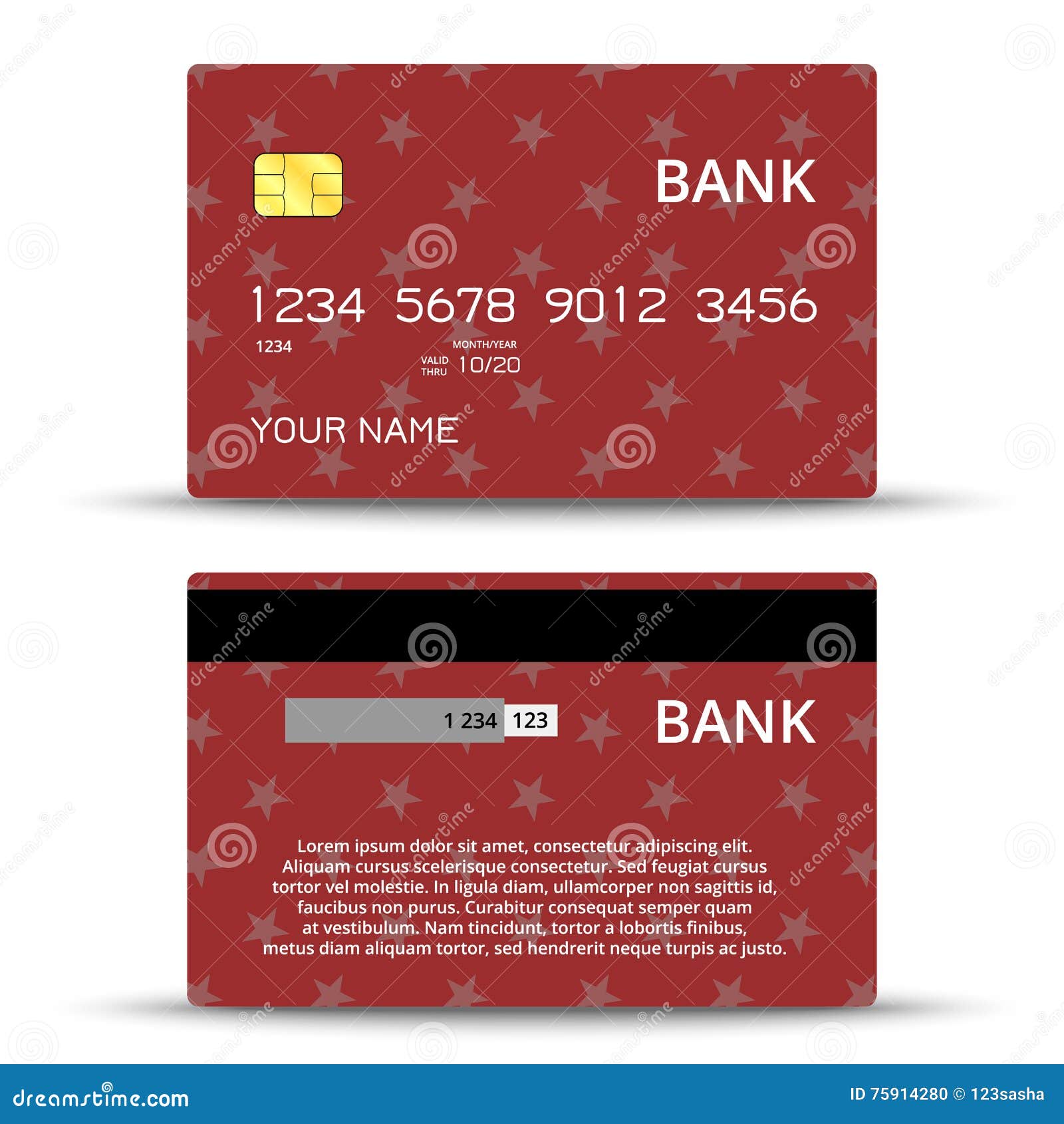Templates of Credit Cards Design Stock Vector - Illustration of ...
