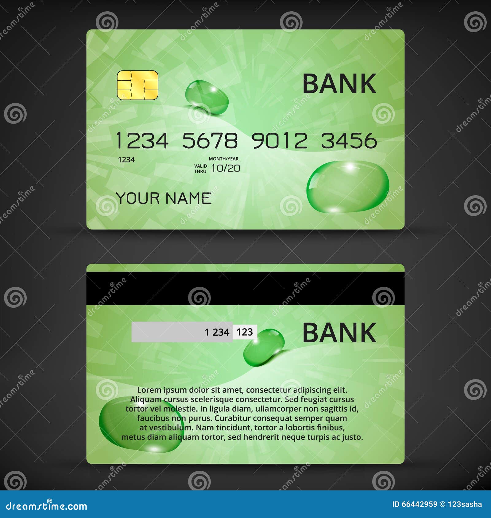 Templates of Credit Cards Design Stock Vector - Illustration of design ...