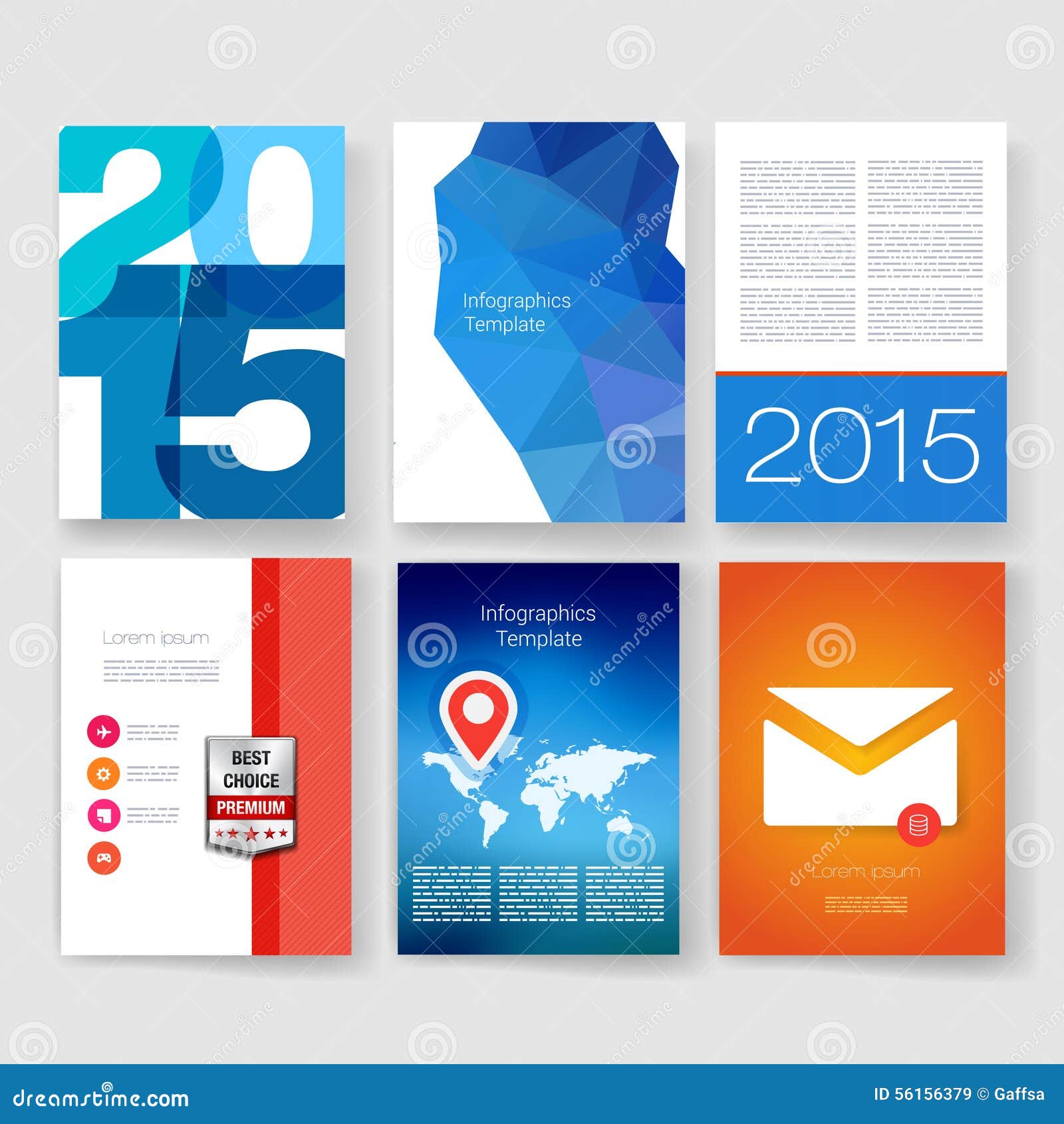 Templates. Design Set of Web, Mail, Brochures Stock Vector ...