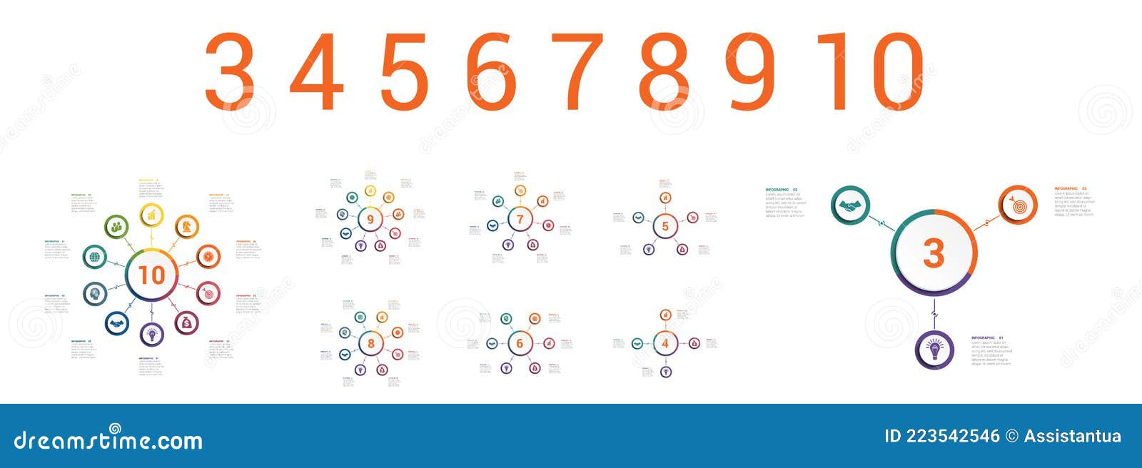 Infographic With Text Figures, Statistics Chart Vector Illustration ...