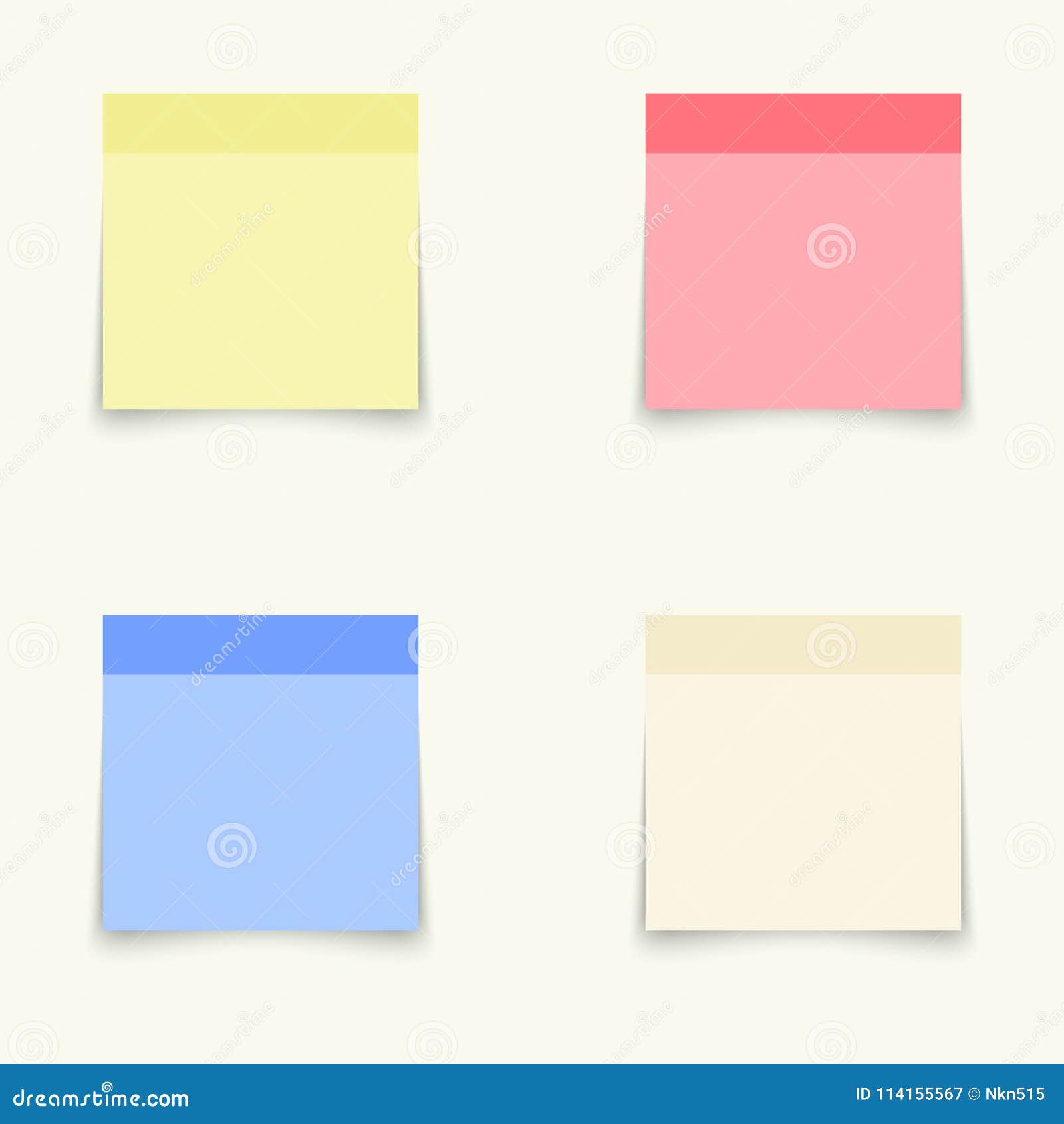 Templates for notes stock vector. Illustration of isolated - 114155567