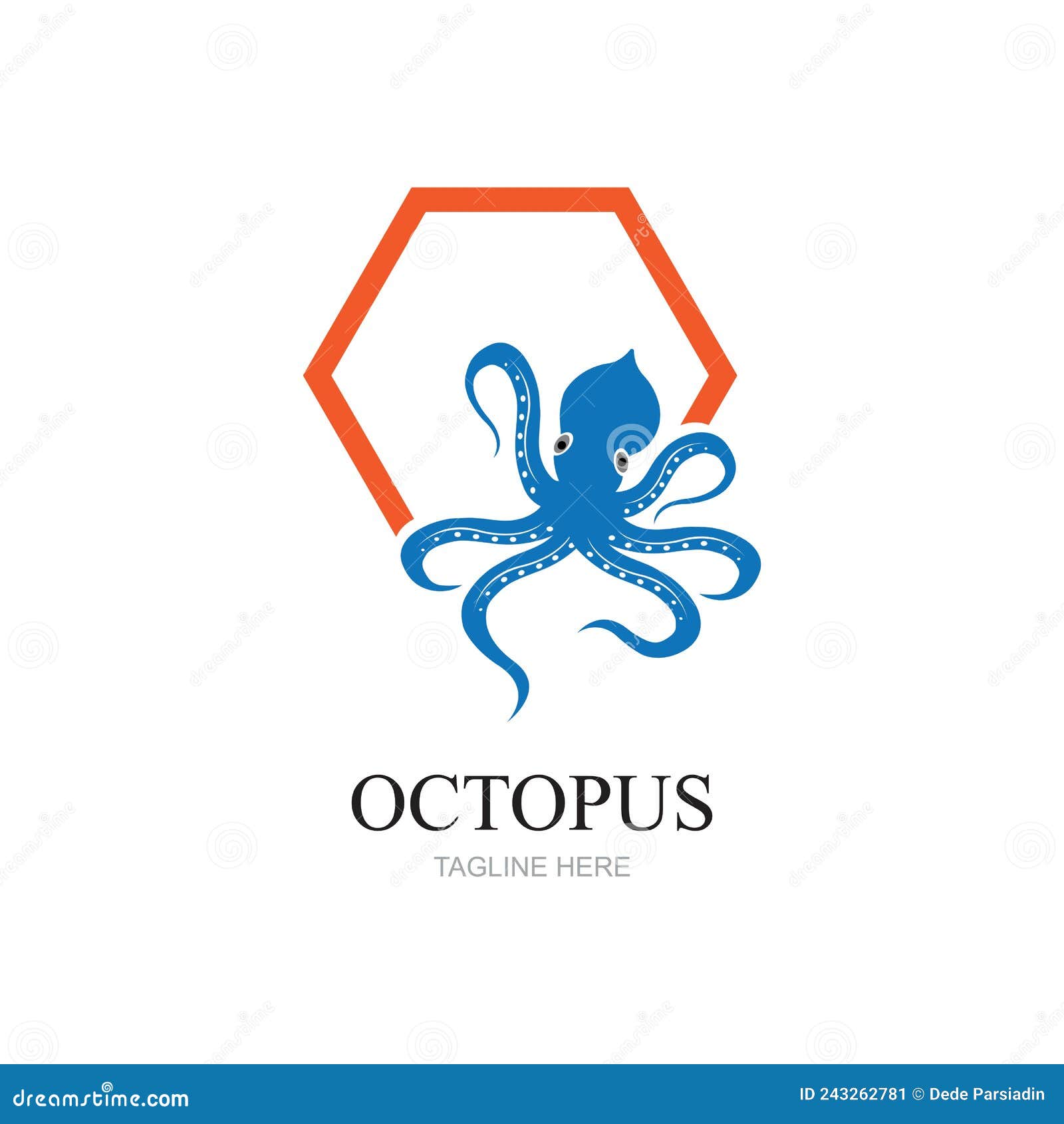 Templates for Octopus Logos, Labels and Emblems Vector Illustration ...
