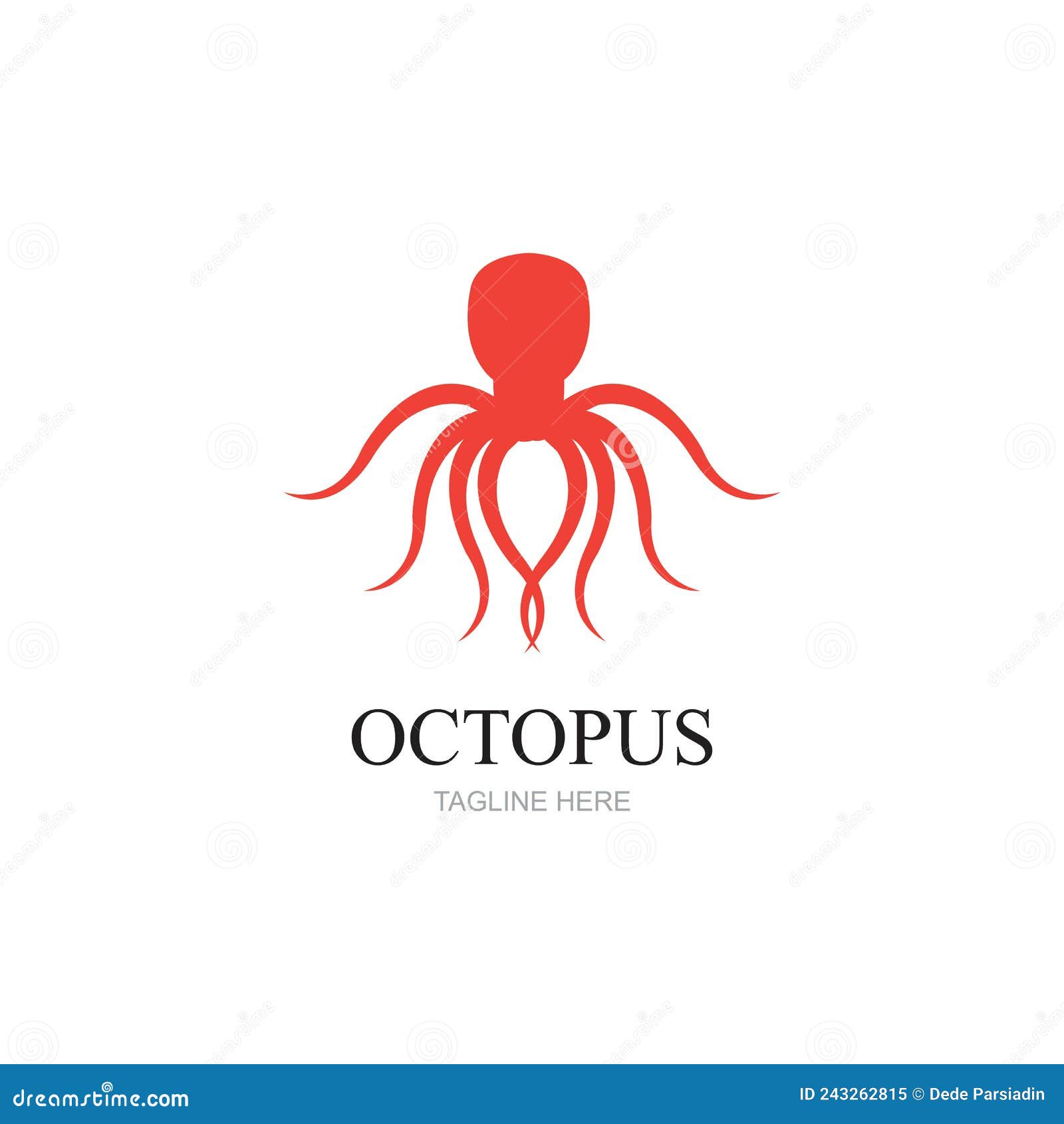 Templates for Octopus Logos, Labels and Emblems Vector Illustration ...