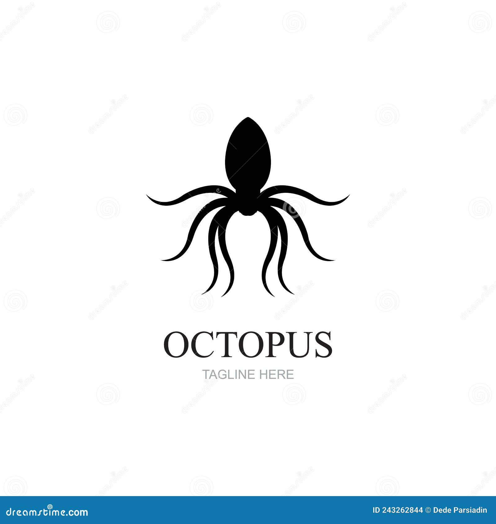 Templates for Octopus Logos, Labels and Emblems Vector Illustration ...