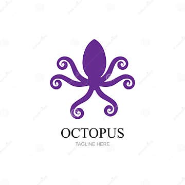 Templates for Octopus Logos, Labels and Emblems Vector Illustration ...