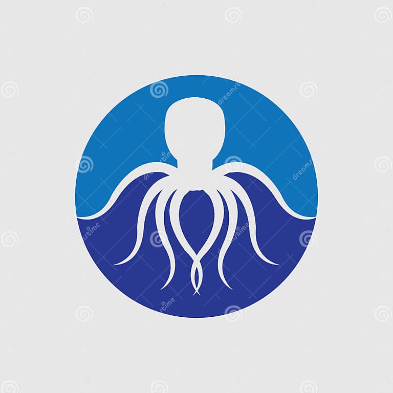 Templates for Octopus Logos, Labels and Emblems Vector Illustration ...
