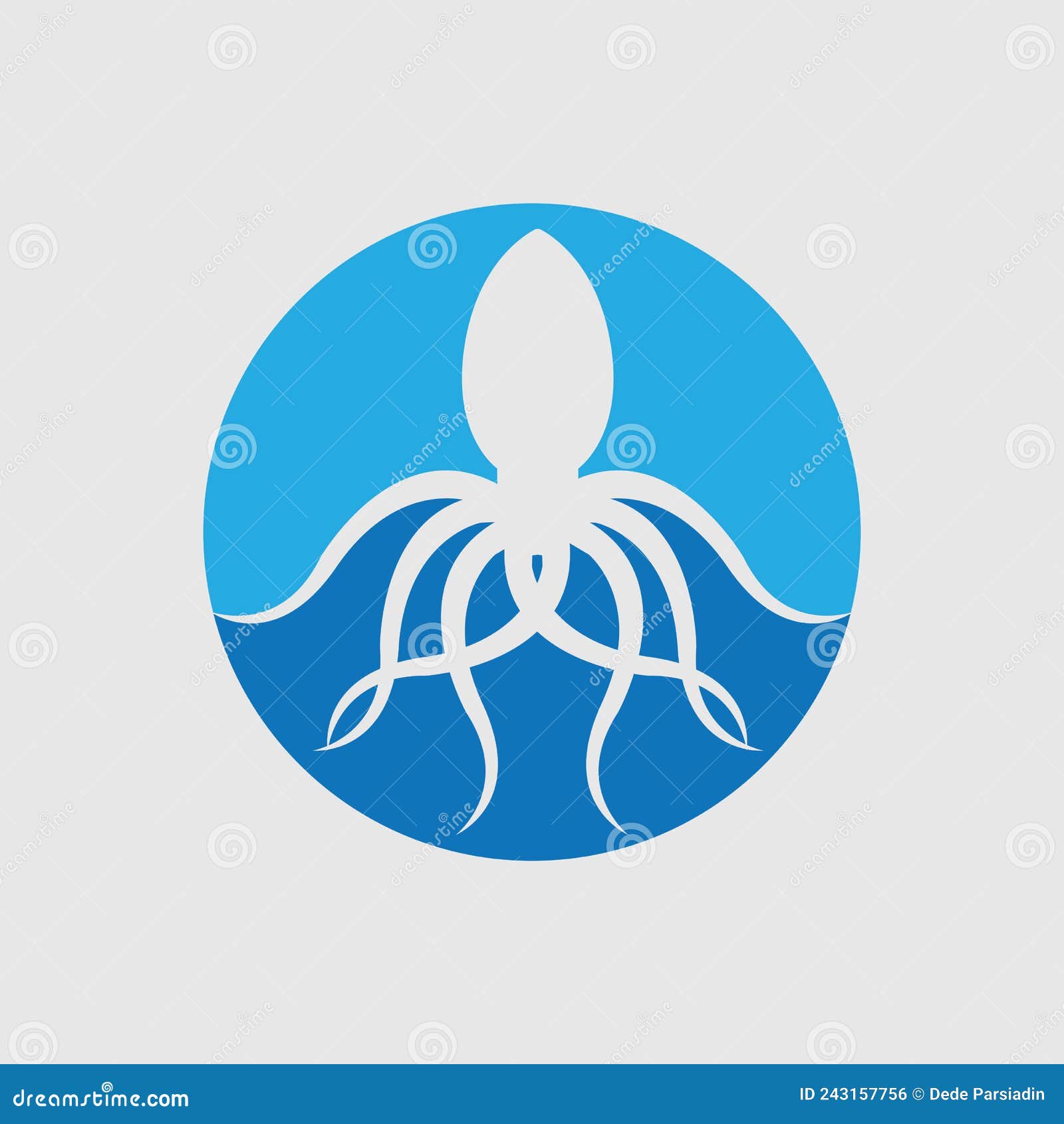 Templates for Octopus Logos, Labels and Emblems Vector Illustration ...