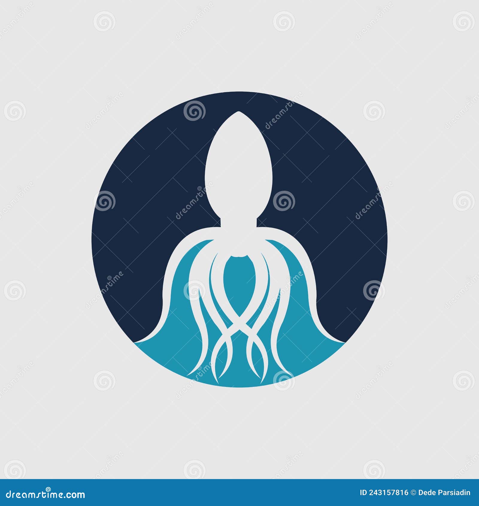 Templates for Octopus Logos, Labels and Emblems Vector Illustration ...