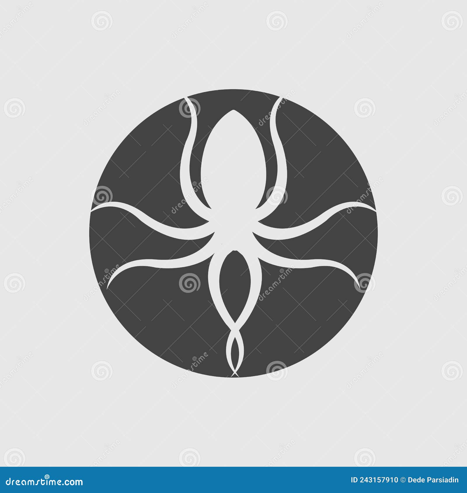 Templates for Octopus Logos, Labels and Emblems Vector Illustration ...