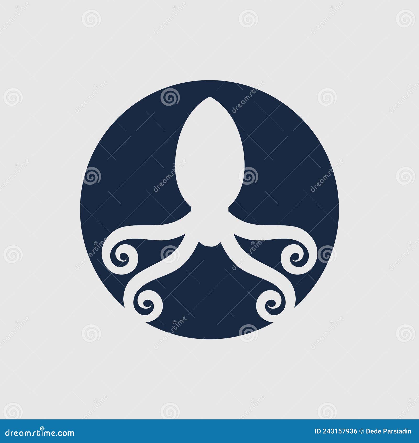Templates for Octopus Logos, Labels and Emblems Vector Illustration ...