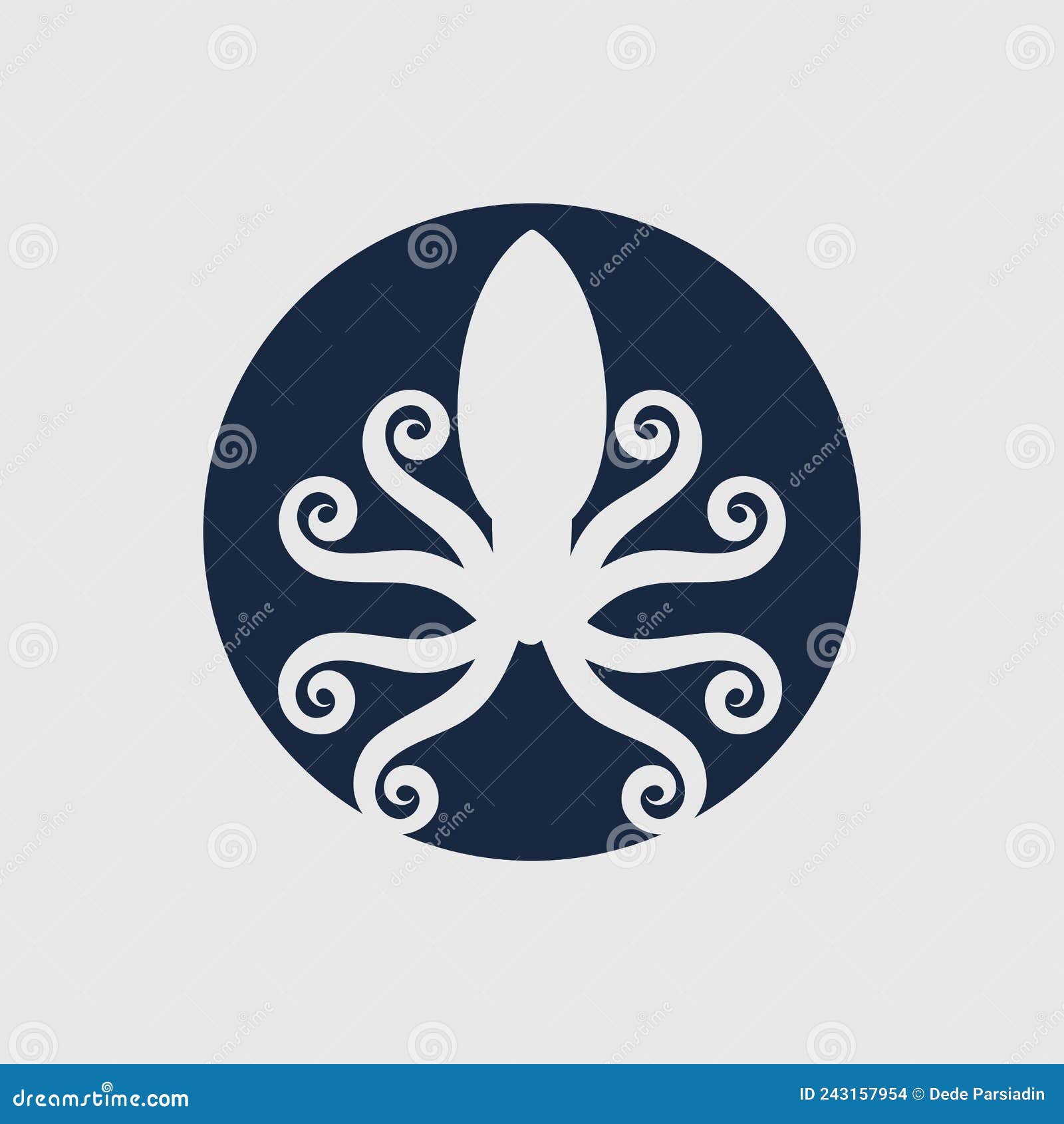 Templates for Octopus Logos, Labels and Emblems Vector Illustration ...