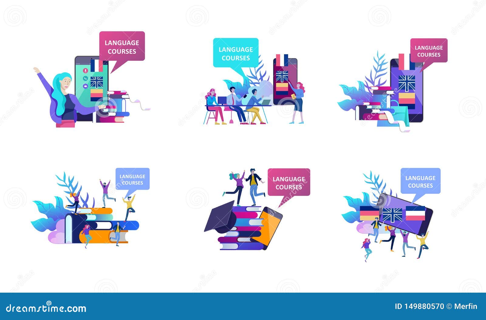 Templates for Online Language Courses, Distance Education, Training ...