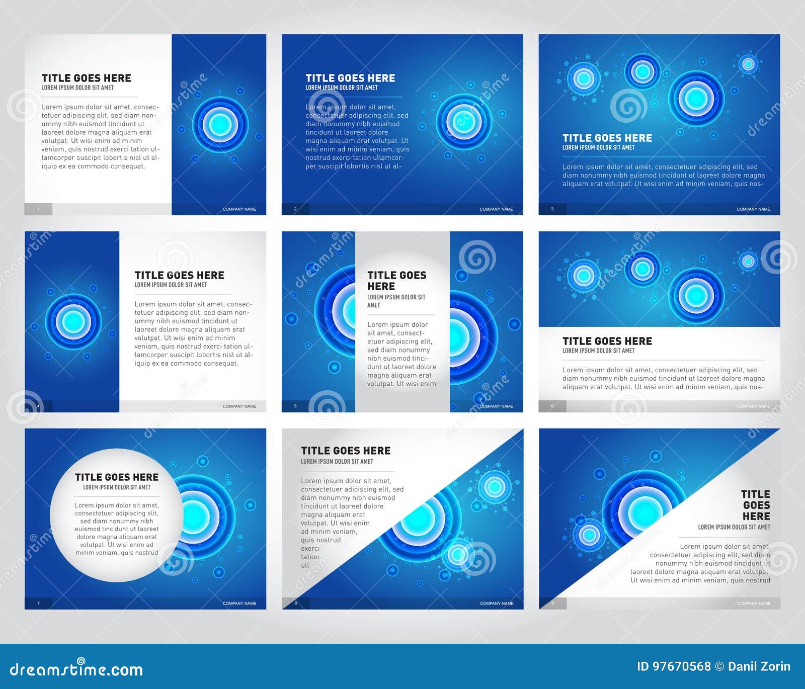 Blue Scientific Presentation Background With Molecules And DNA Stock ...