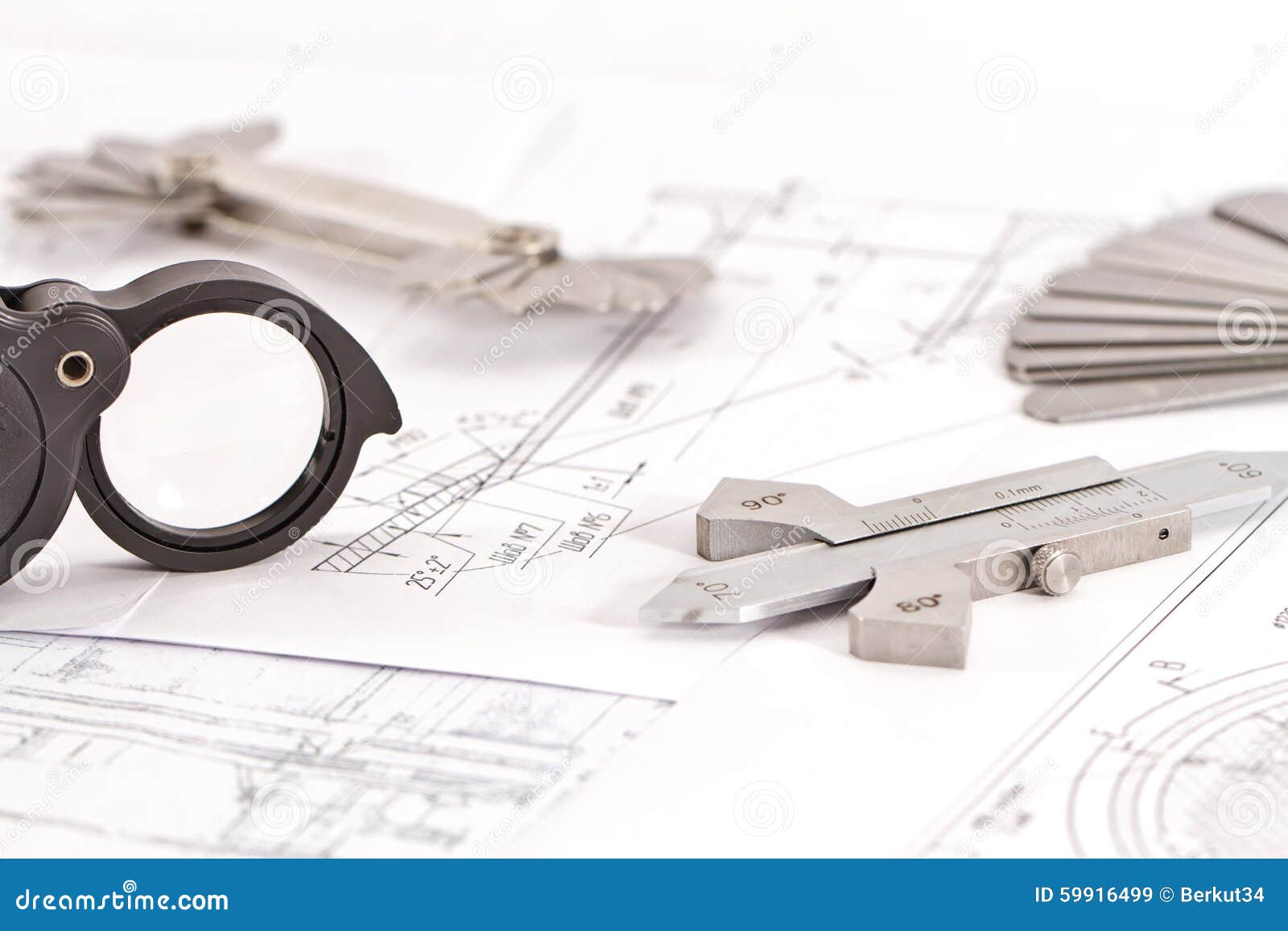 Templates For Visual Measurement Control Are On The Drawing Pipe ...