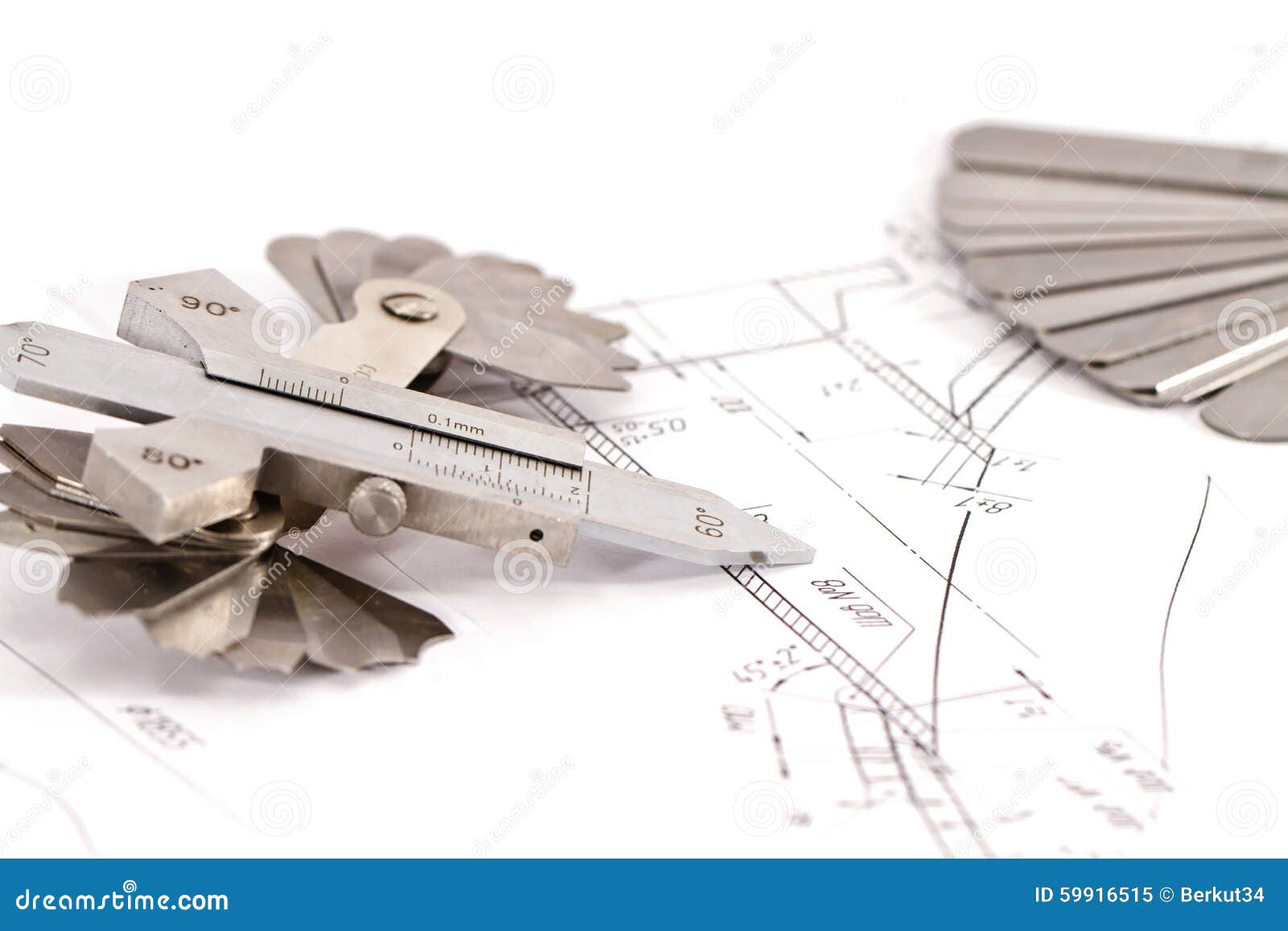 Templates For Visual Measurement Control Are On The Drawing Pipe ...