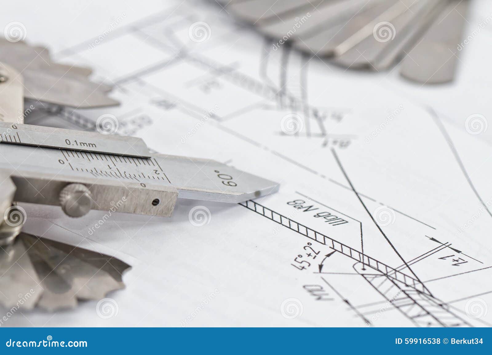 Templates For Visual Measurement Control Are On The Drawing Pipe ...