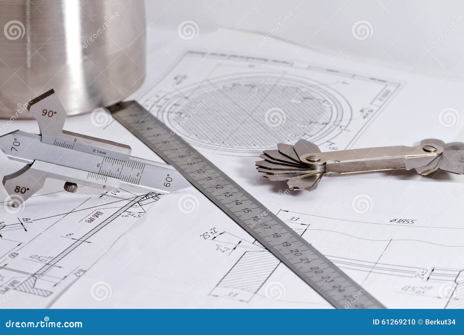 Templates For Visual Measurement Control Are On The Drawing Pipe ...