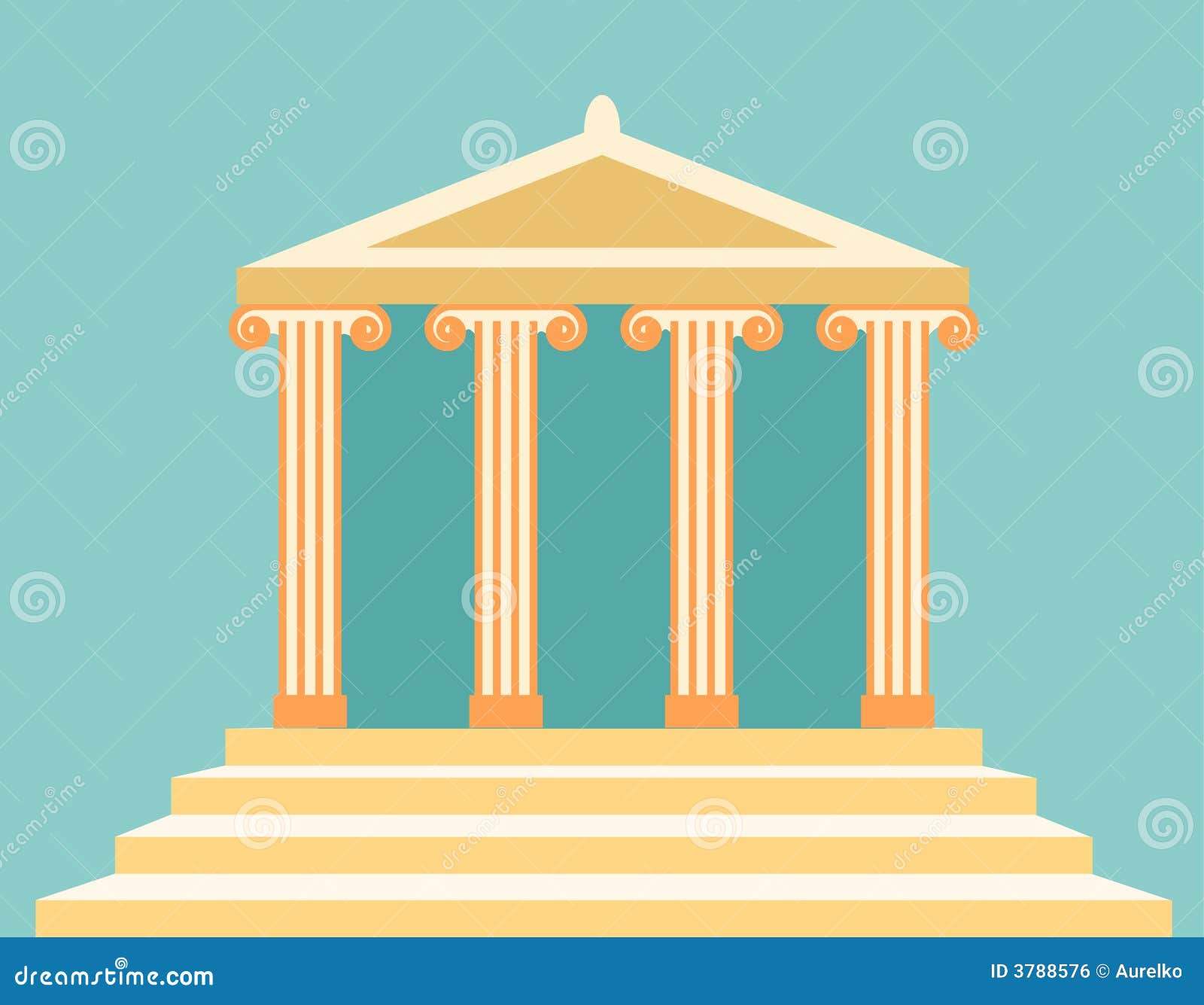 Temple Vector Illustration | CartoonDealer.com #3788576