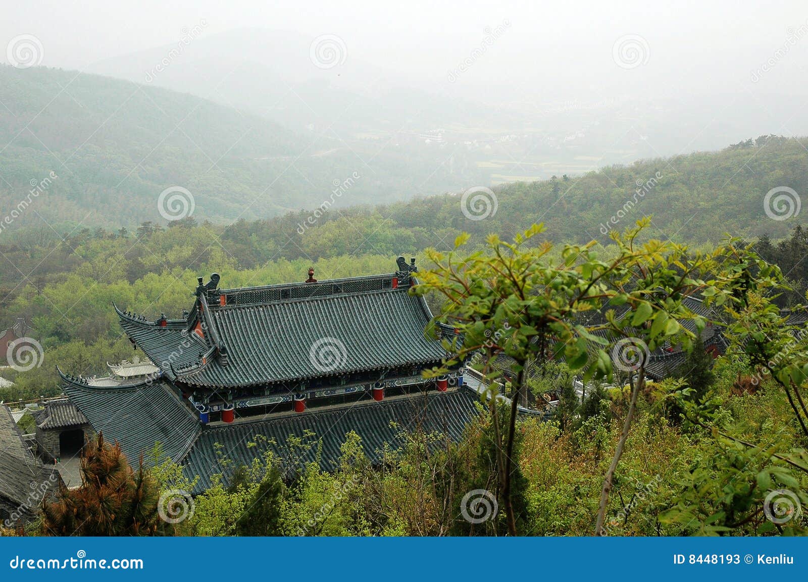 Temple stock image. Image of mountain, chinese, landmark - 8448193