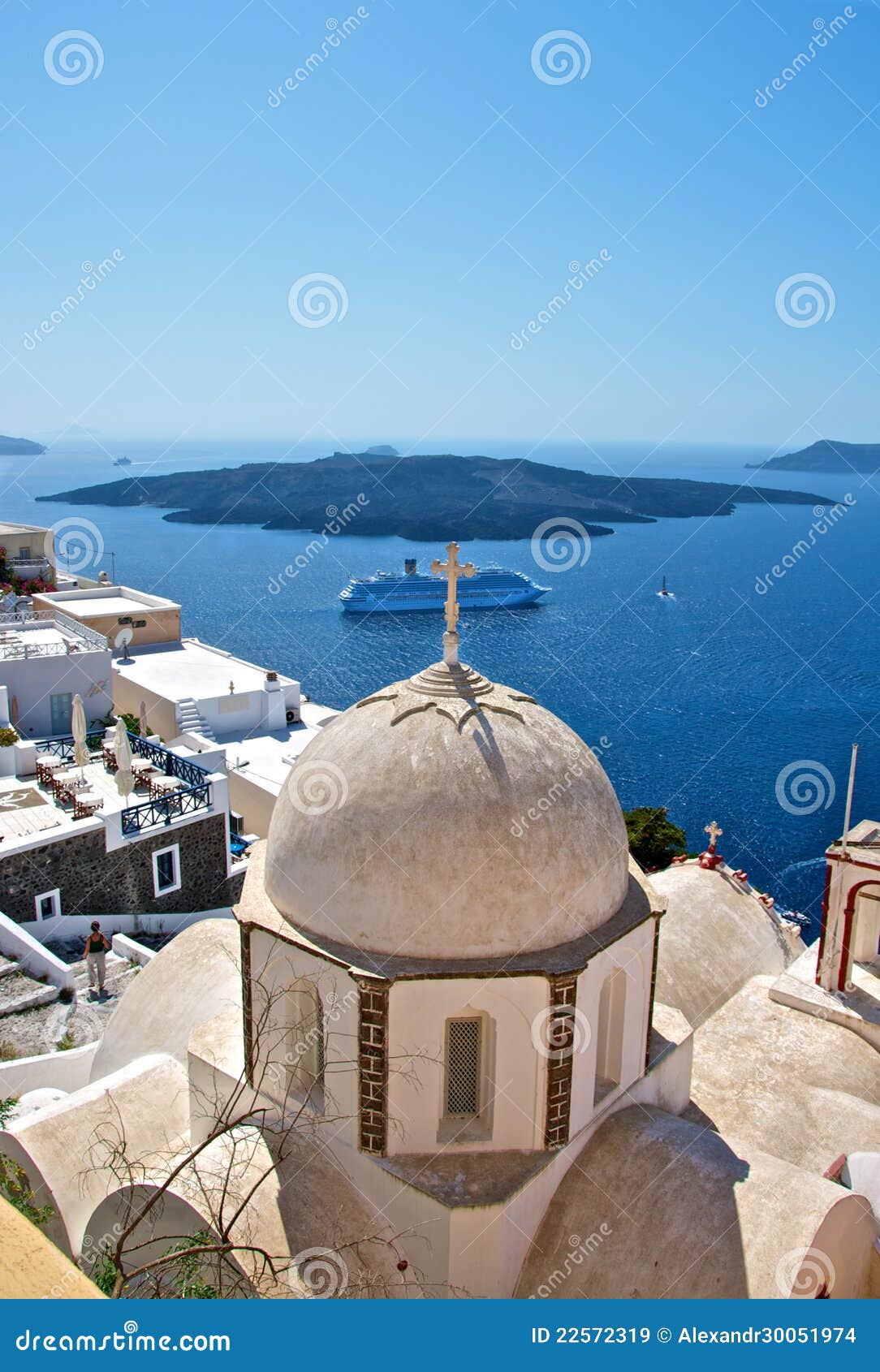The Temple Above the Volcano. Stock Image - Image of christianity ...