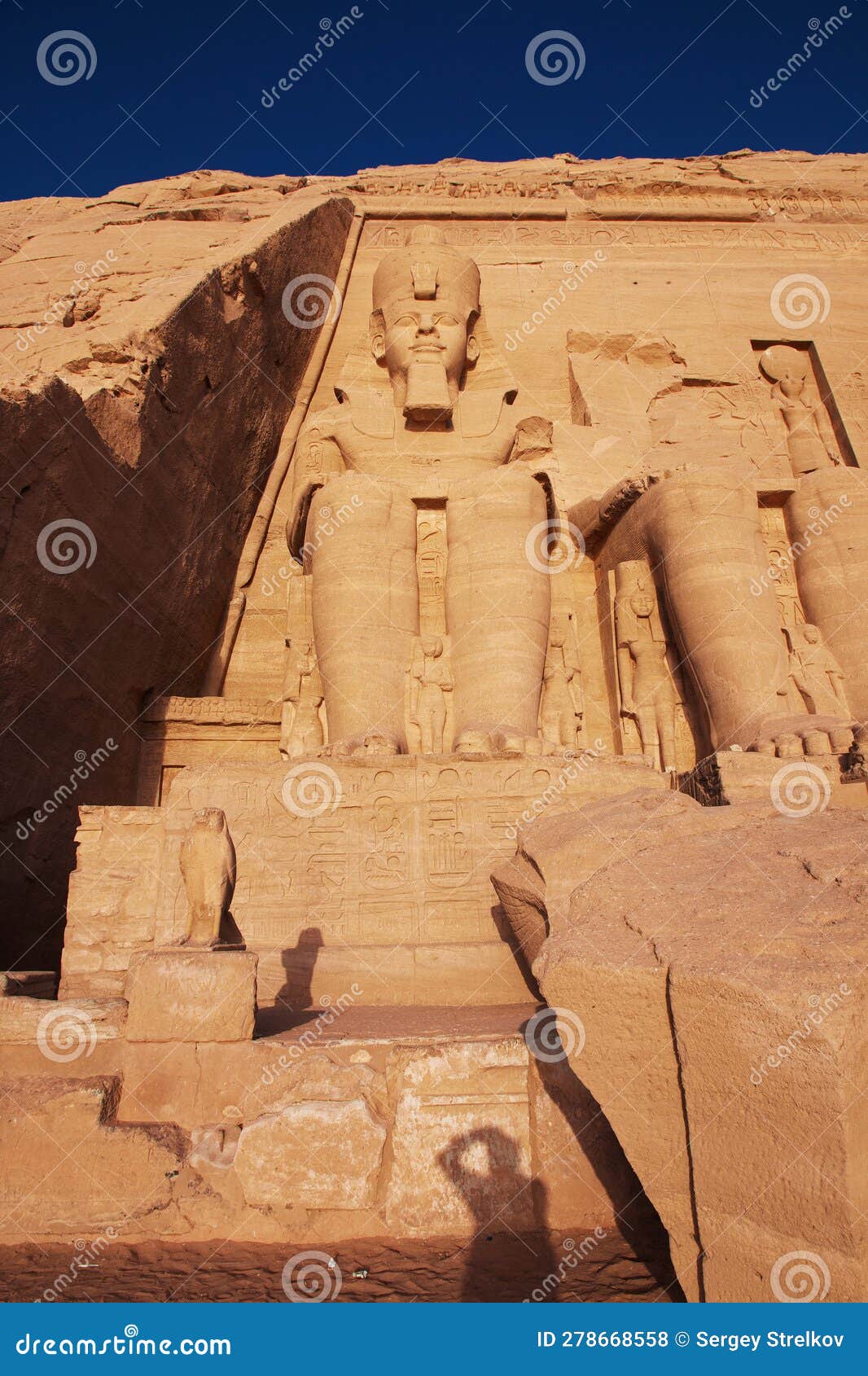Temple in Abu Simbel, Egypt, Africa Editorial Stock Photo - Image of ...