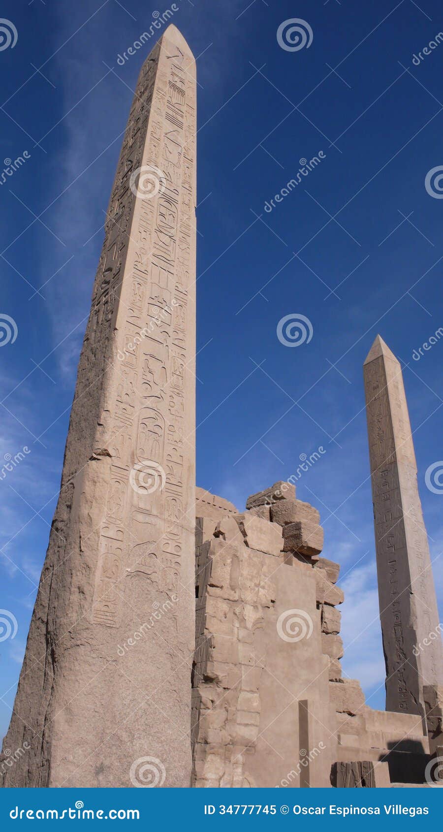 Temple of Amon. Karnak. Egypt Stock Image - Image of destinations ...