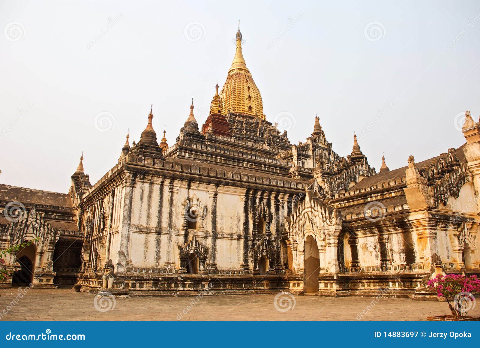 Temple Ananda stock image. Image of buddhism, cult, characteristic ...