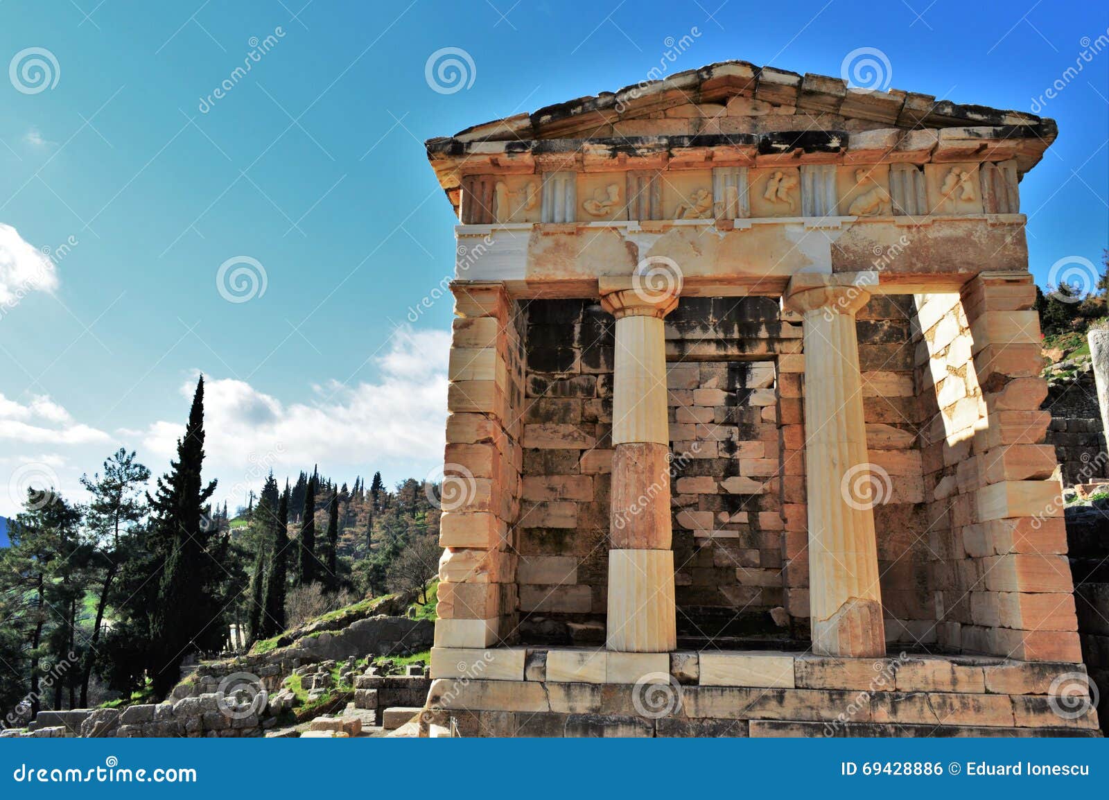 Temple stock photo. Image of historic, greek, european - 69428886