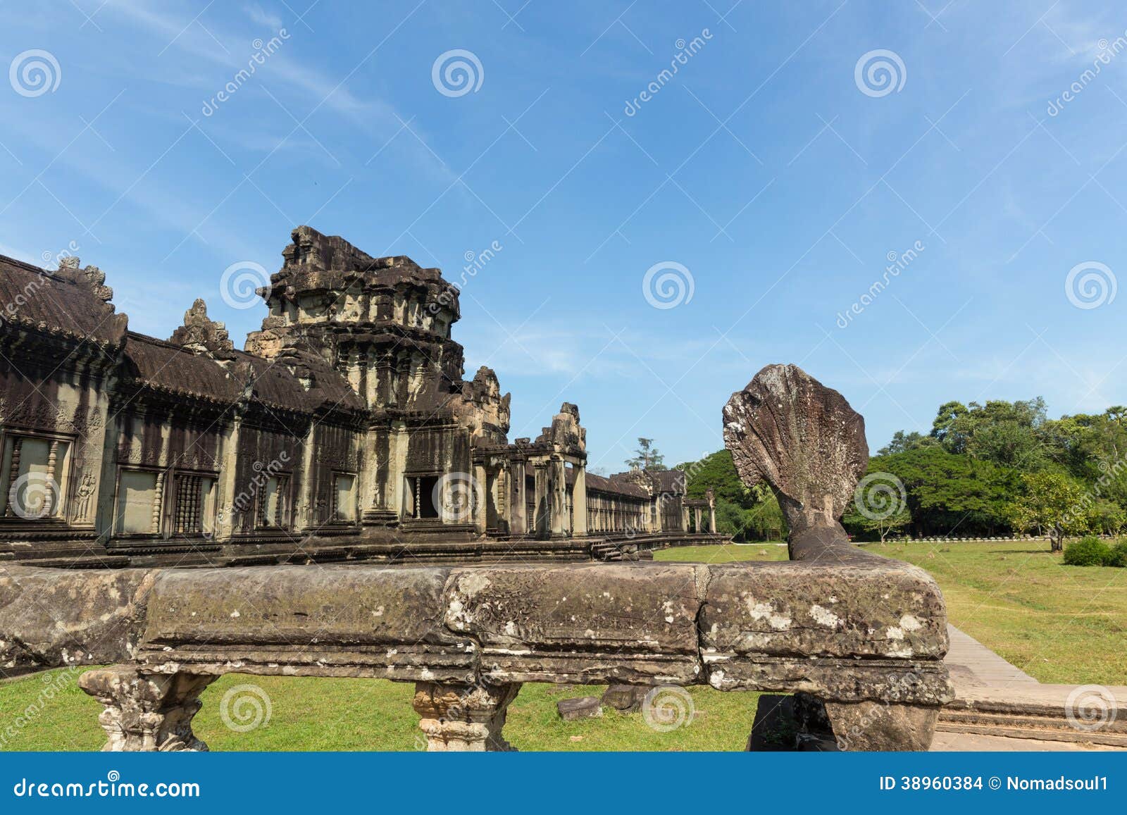 Temple in Angkor Thom, Cambodia Stock Photo - Image of khmer, culture ...