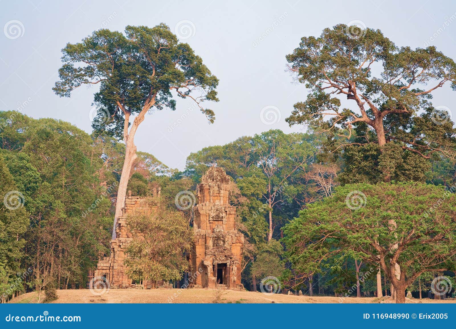 Temple in Angkor Thom Complex Siem Reap Cambodia Stock Photo - Image of ...