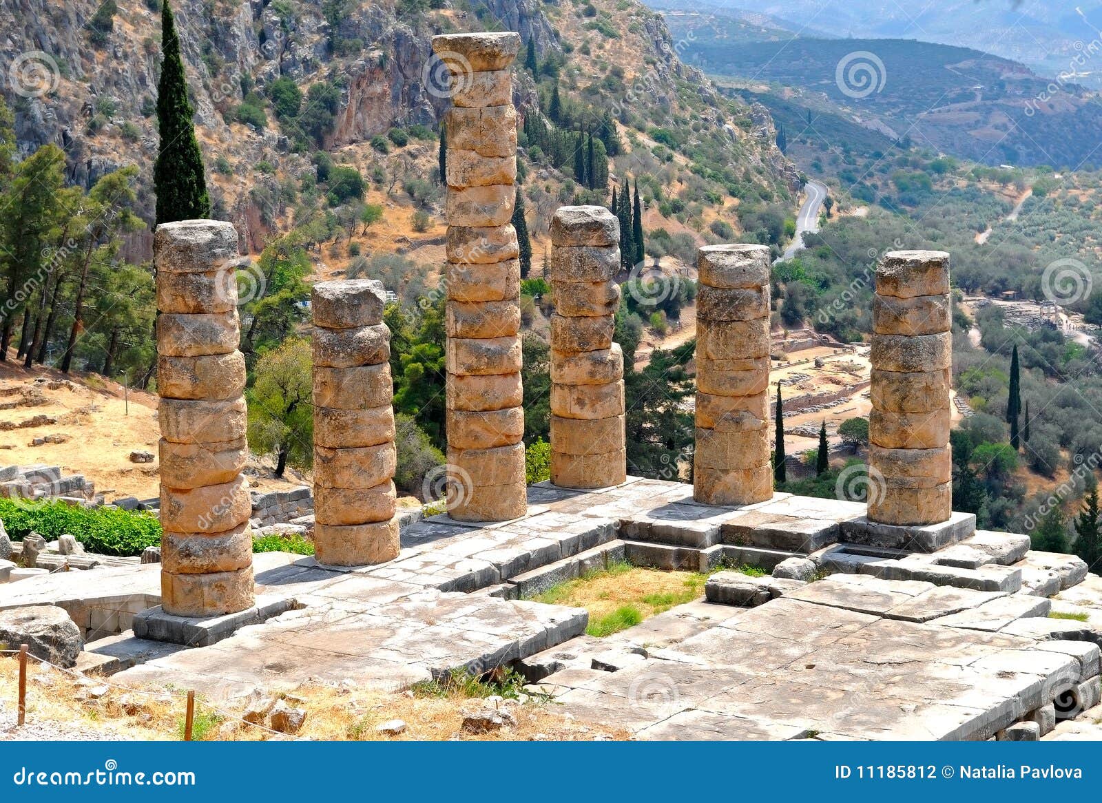 Temple of Apollo stock photo. Image of apollo, omphalos - 11185812