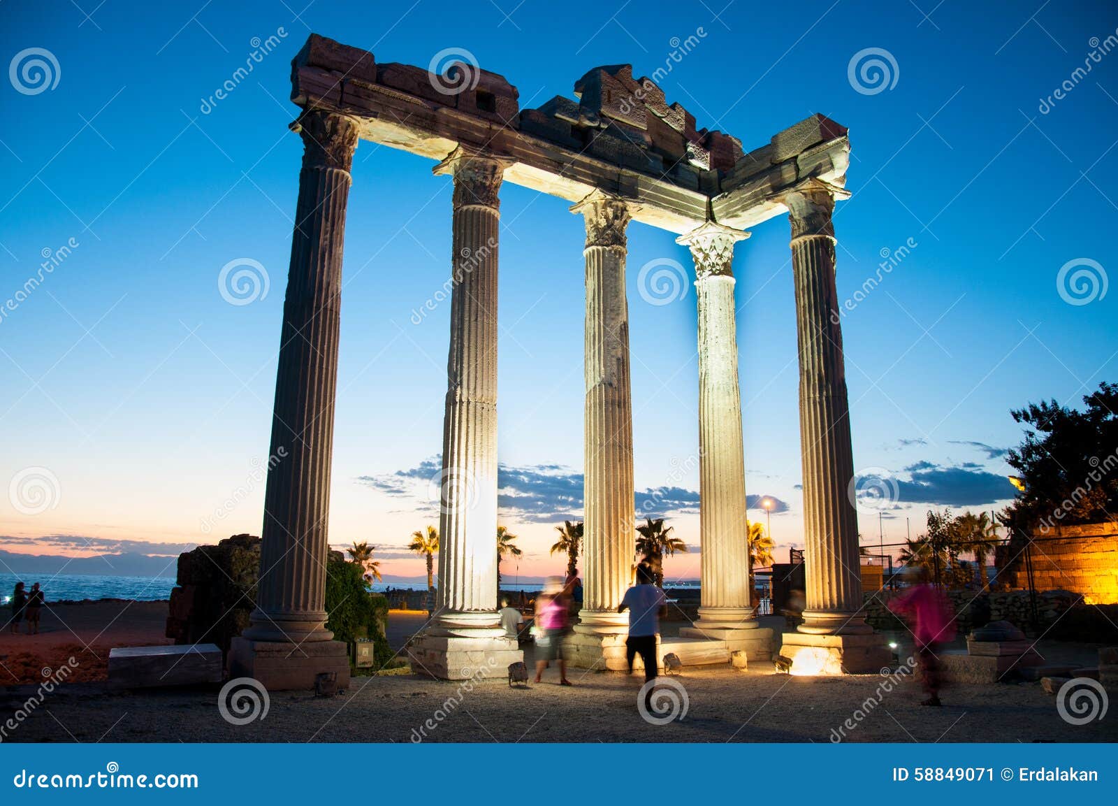 Temple of Apollo stock image. Image of archaeology, mediterranean ...