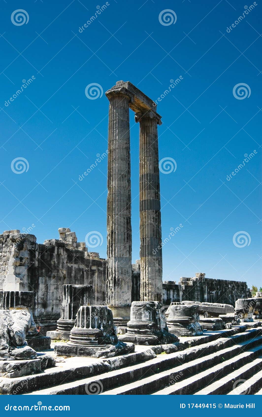 Temple of Apollo at Didyma, Turkey Stock Image - Image of site, famous ...