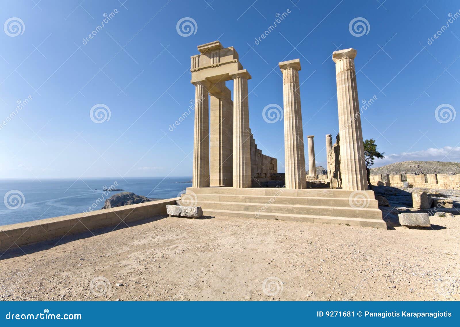 Rhodes Island, Greece, A Symbol Of Rhodes, The Famous Knights Grand ...