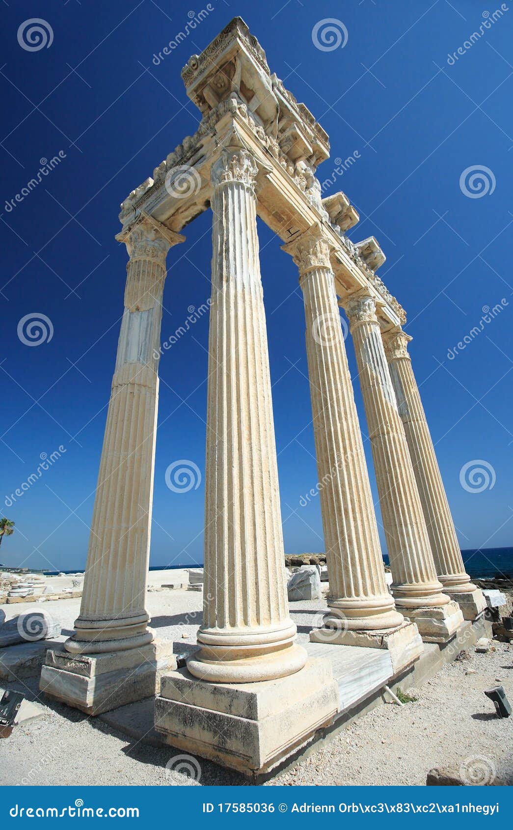 The Temple of Apollo in Side Stock Photo - Image of religion, famous ...