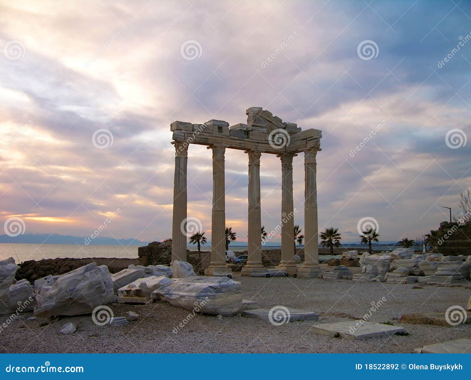 Temple of Apollo, Side, Turkey Stock Photo - Image of antalya ...