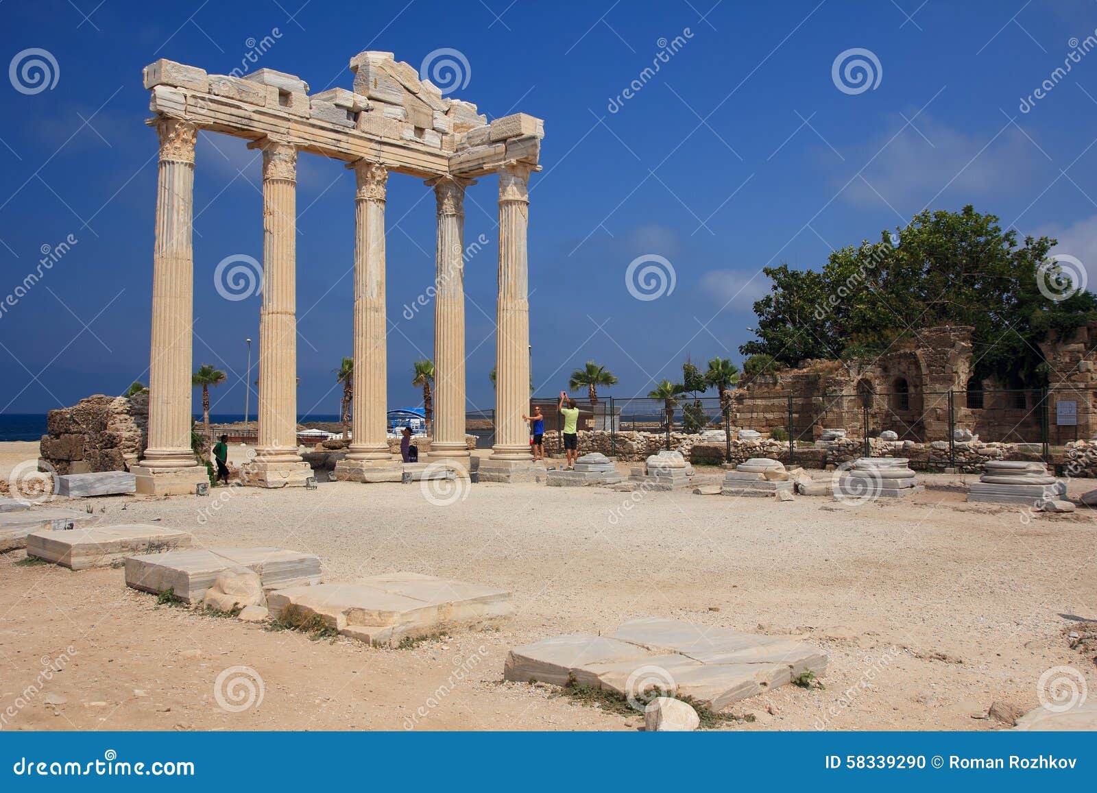 The Temple of Apollo in Side. Turkey Editorial Image - Image of ...