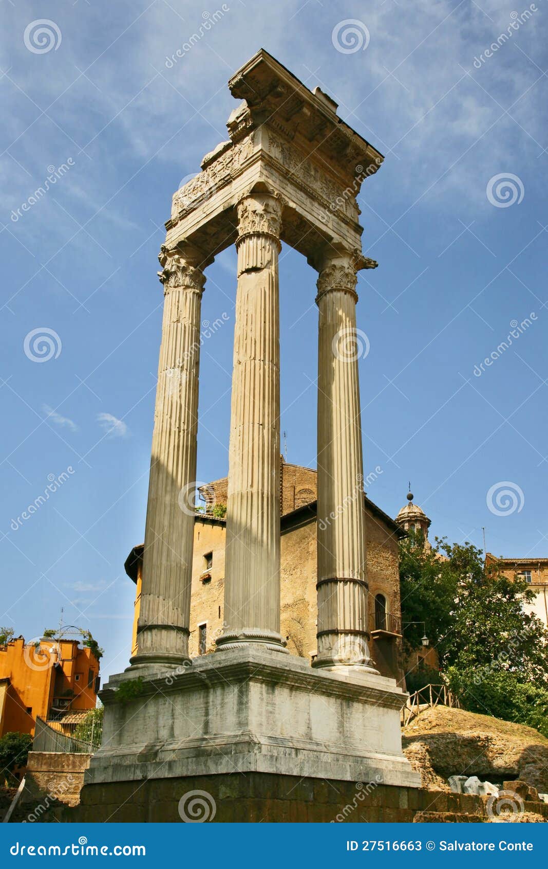 Temple of Apollo, Teatro Di Marcello, Rome Stock Image - Image of ...